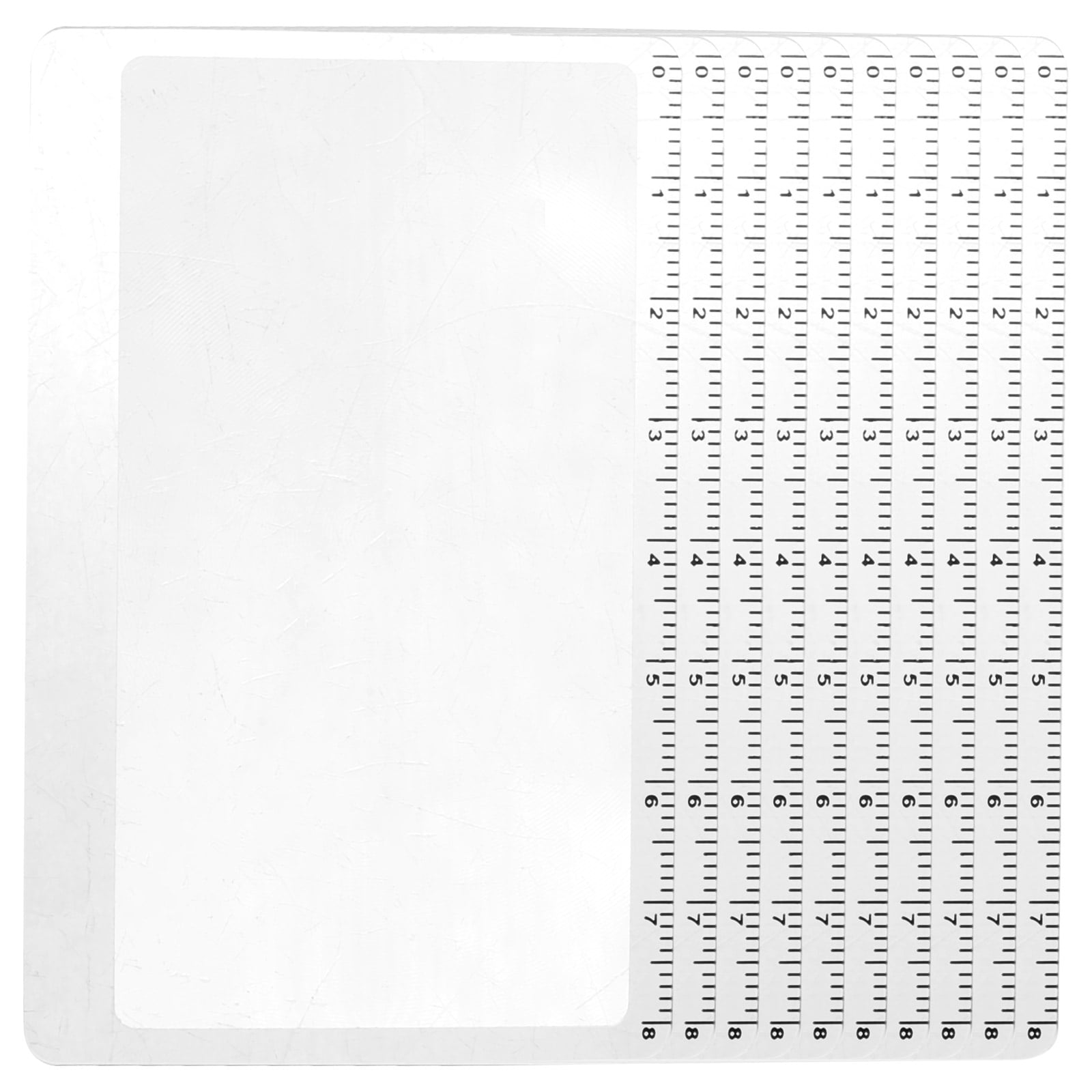 Ultra-thin Business Card Magnifying Glass with Scale 10pcs Reading ...
