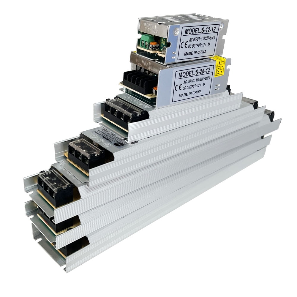 Ultra-thin LED Power Supply 12V 24V SMPS AC-DC 220V to 12V 24V 60W 100W ...