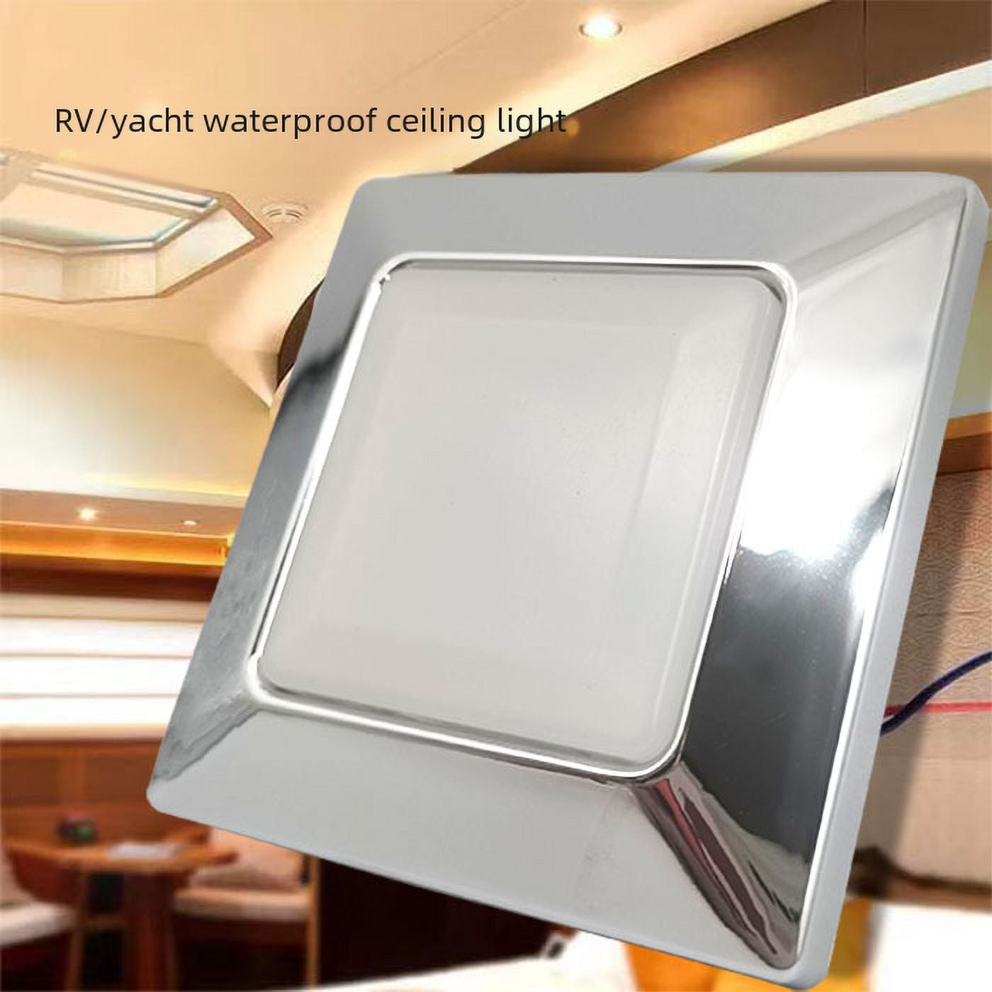 Ultra-thin LED12V 24V Square small ceiling light yacht ship refit car ...