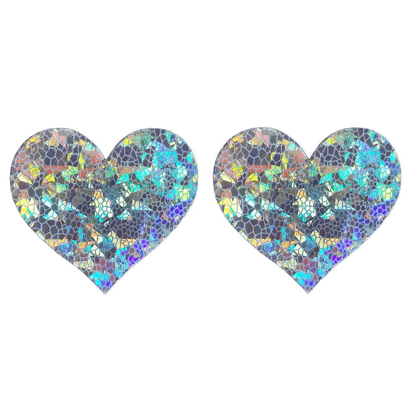 Ultra-thin Laser Sexy Chest Sticker 1 Pairs Breast Pasties Nipple Cover ...