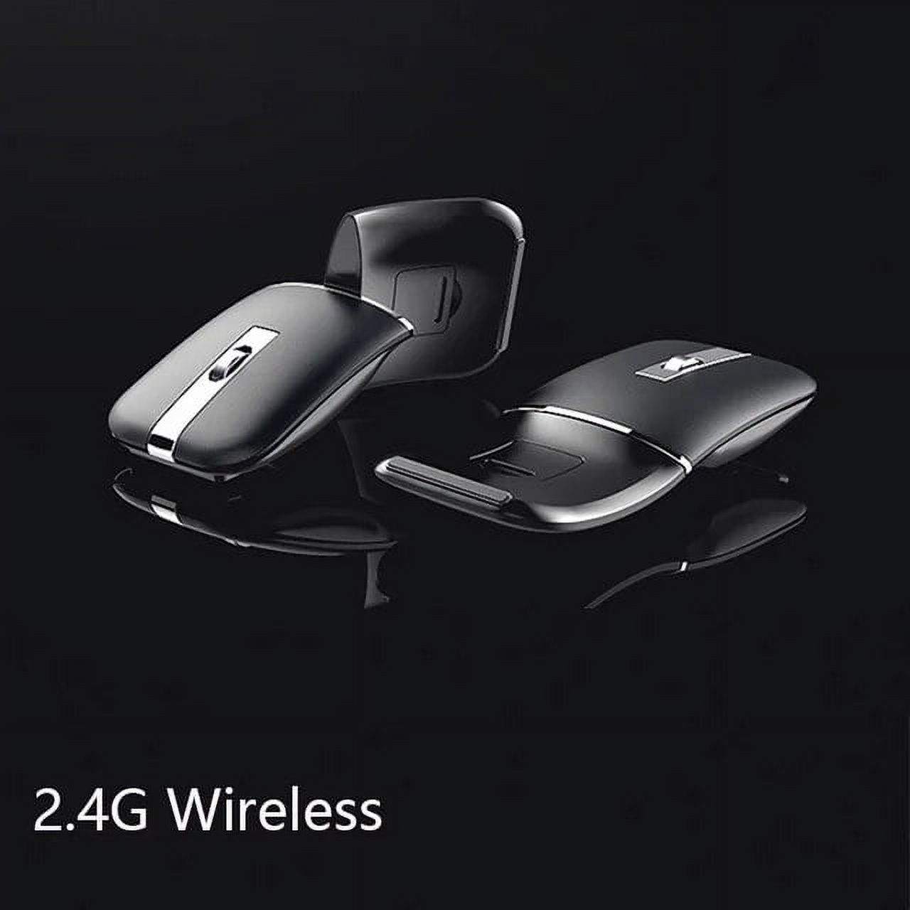 Ultra-thin Rotatable Wireless Mouse Rechargeable Bluetooth Silent ...