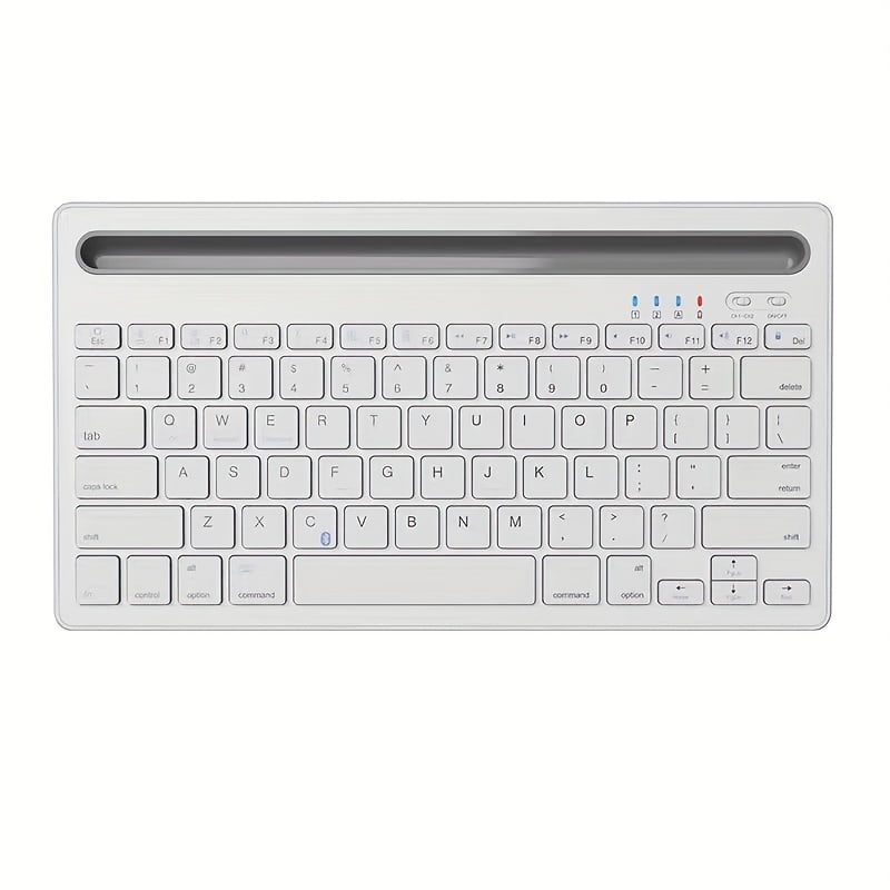 Ultra-thin, silent, multi-device wireless keyboard with dual channels ...