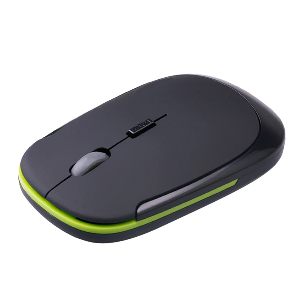 Ultra-thin wireless mouse mute bluetooth mouse 2.4ghz adjustable DPI ...