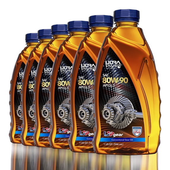 Ultra1Plus 80W-90 Gear Oil, SAE API GL-5, 6 Quart, High Lubricity ...