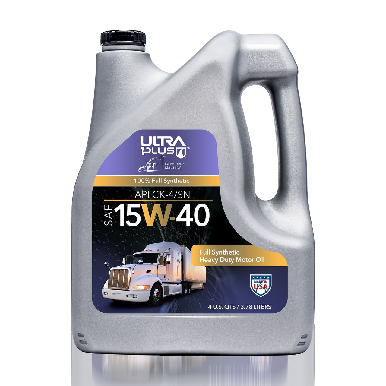 Ultra1Plus Heavy Duty Full Synthetic Diesel SAE 15W-40 Motor Oil, 1 Gal ...
