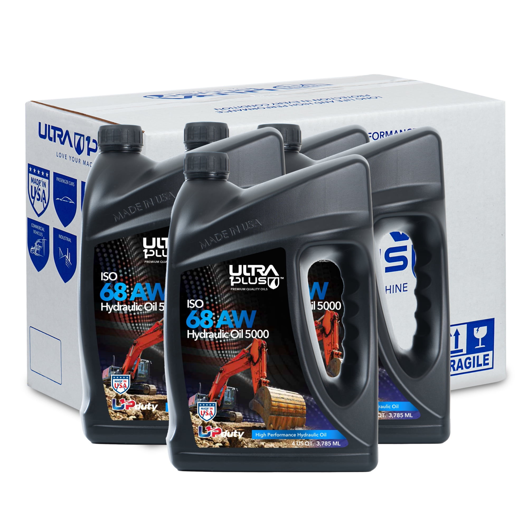 Ultra1Plus ISO 68 AW Hydraulic Oil | 4 Gallon | High Viscosity ...