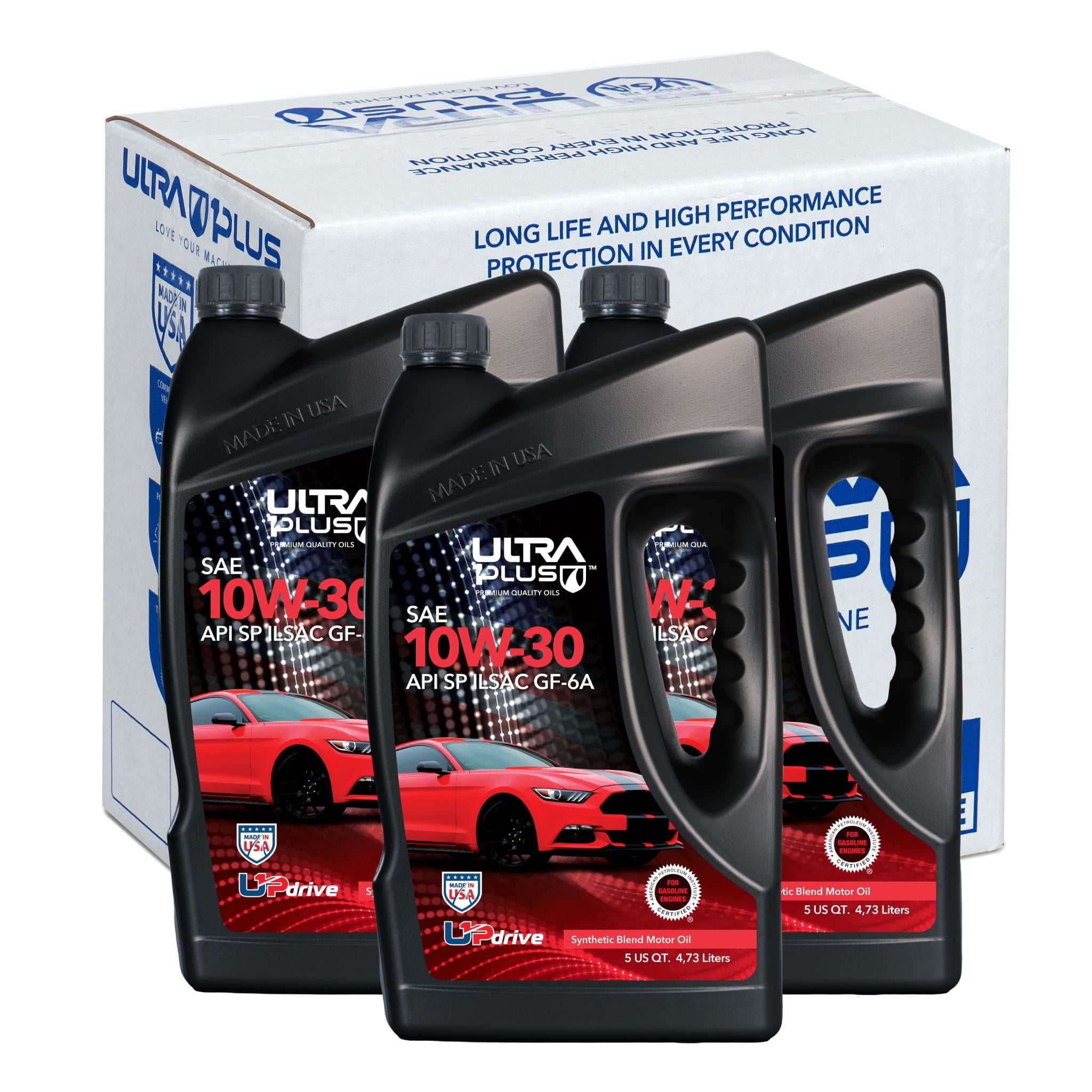 Ultra1Plus™ SAE 10W-30 Synthetic Blend Motor Oil, API SP ILSAC GF-6A - JUG (5 QTS) - Walmart.com