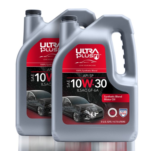 Ultra1Plus™ SAE 10W-30 Synthetic Blend Motor Oil, API SP ILSAC GF-6A - JUG (5 QTS) - Walmart ...