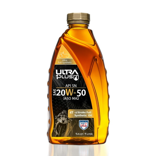 Ultra1Plus SAE 20W-50 Full Synthetic 4T Engine Oil, API SN, JASO MA2 ...