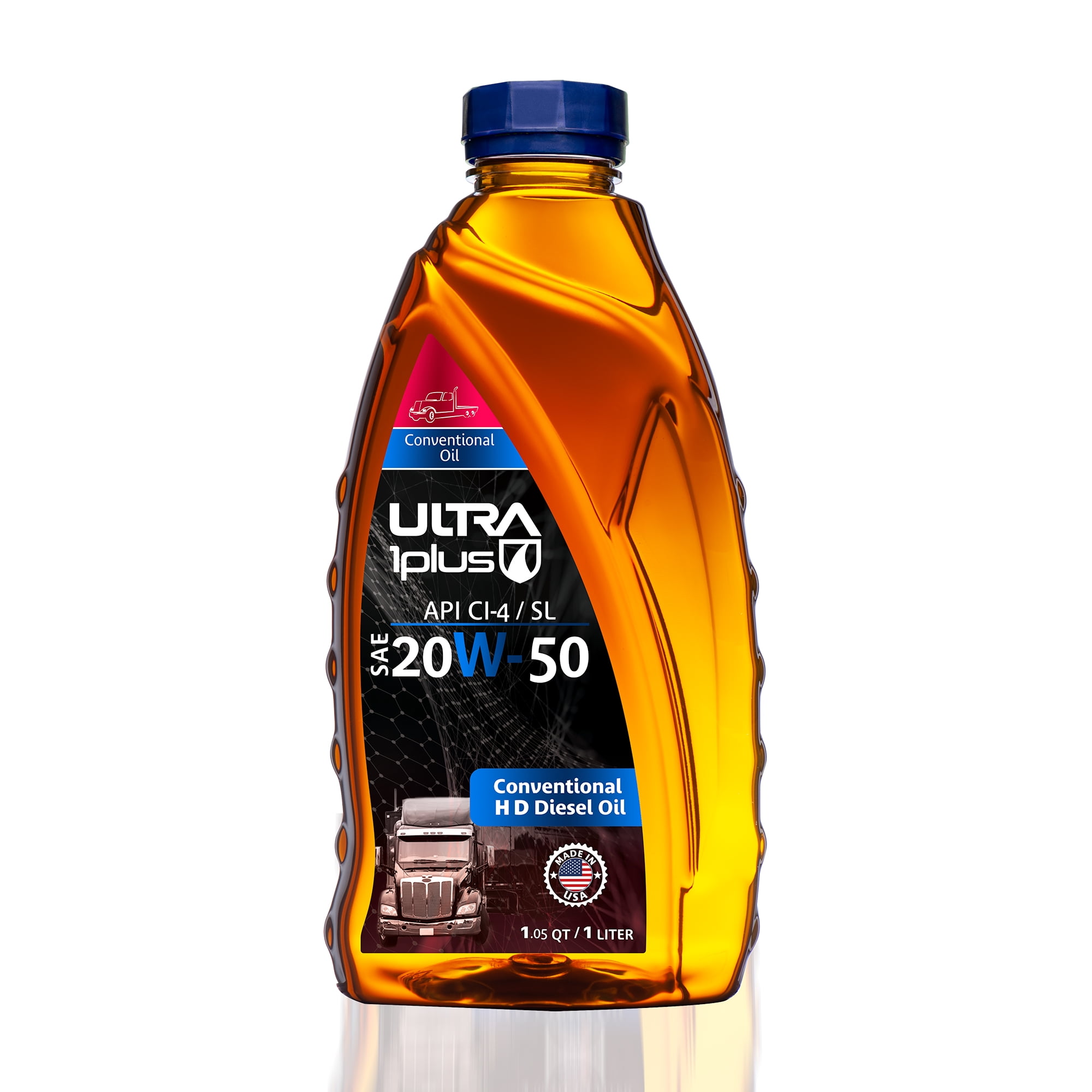 Ultra1Plus™ SAE 20W-50 Heavy-Duty Motor Oil, API CI-4/SL (3 Liters ...