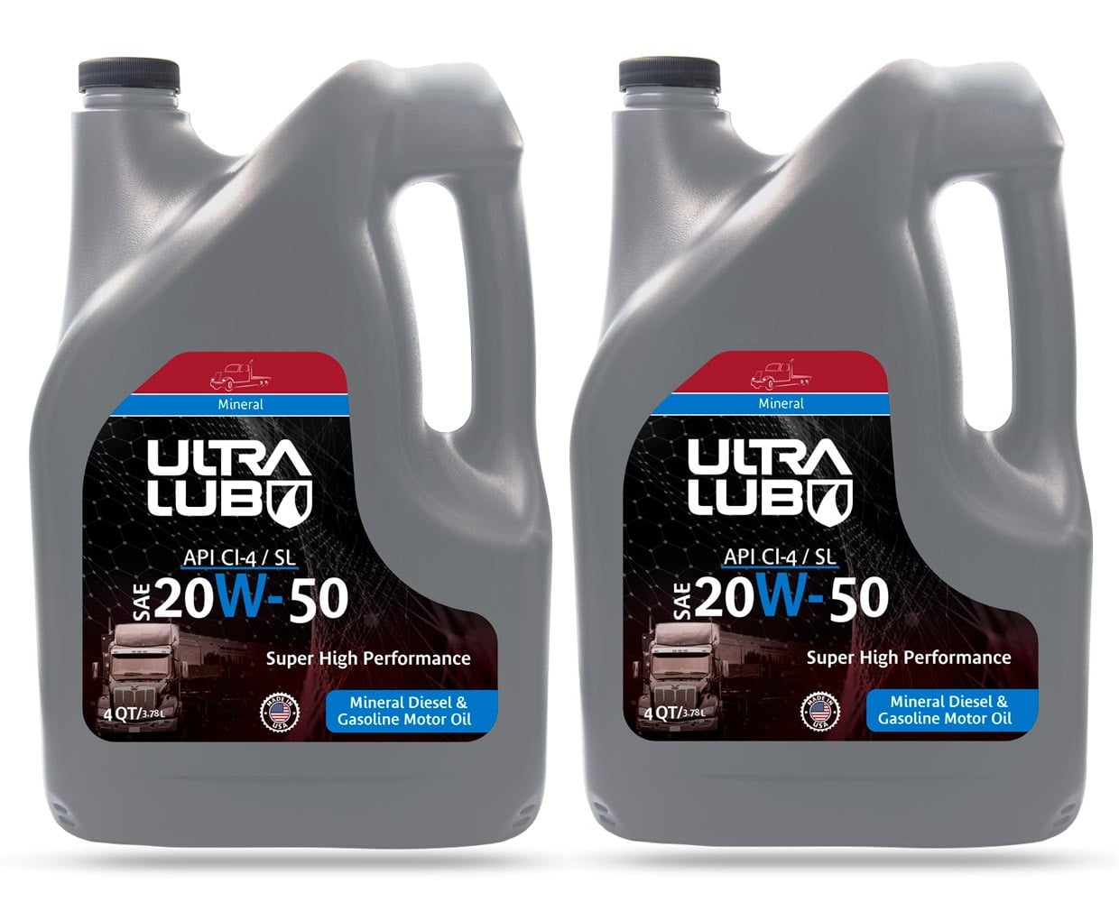 Ultra1Plus™ SAE 20W-50 Heavy-Duty Motor Oil, API CI-4/SL (US Gallon - 4 ...