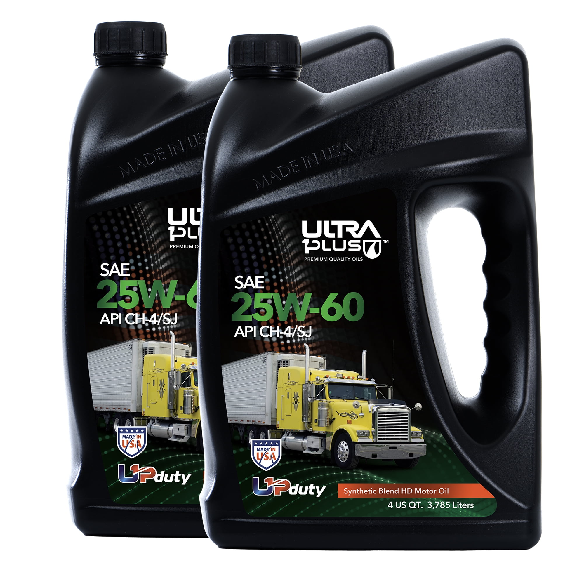 Ultra1Plus™ SAE 25W-60 Blend Heavy-Duty Motor Oil, API CH-4/SJ (Green ...