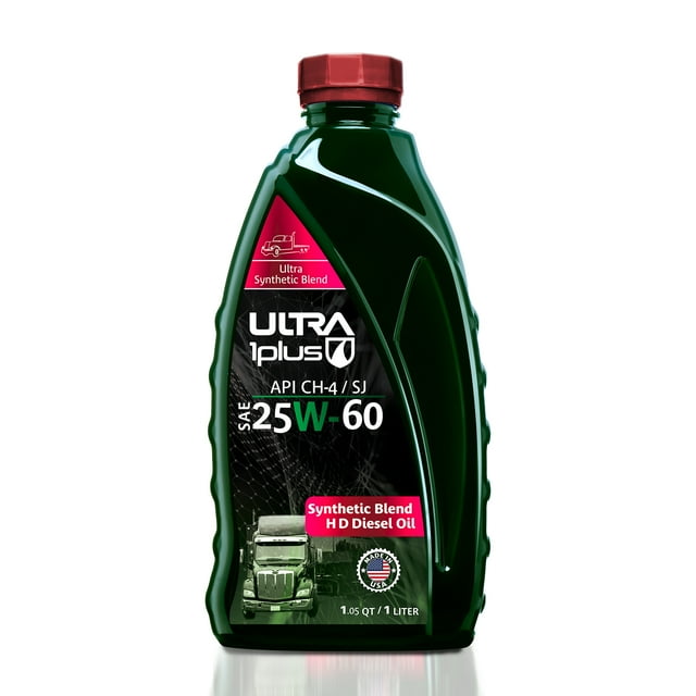Ultra1Plus™ SAE 25W-60 Blend Heavy-Duty Motor Oil, API CH-4/SJ (Green ...