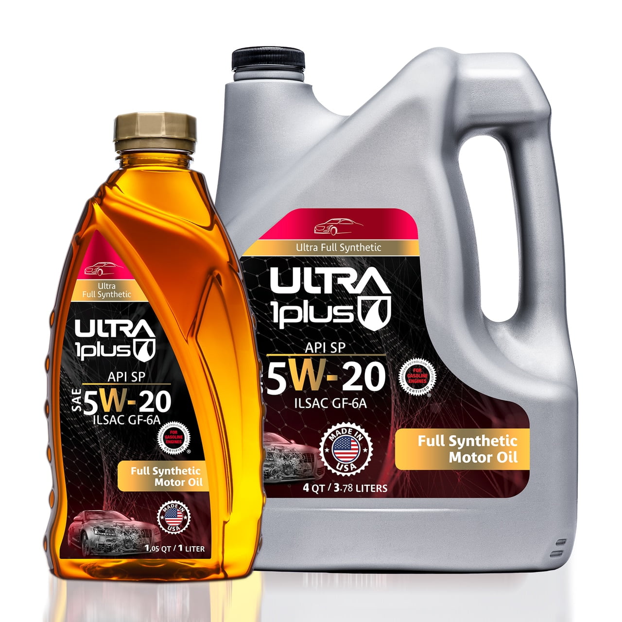 Ultra1Plus SAE 5W-20 Full Synthetic Motor Oil SP ILSAC GF-6A - Walmart.com
