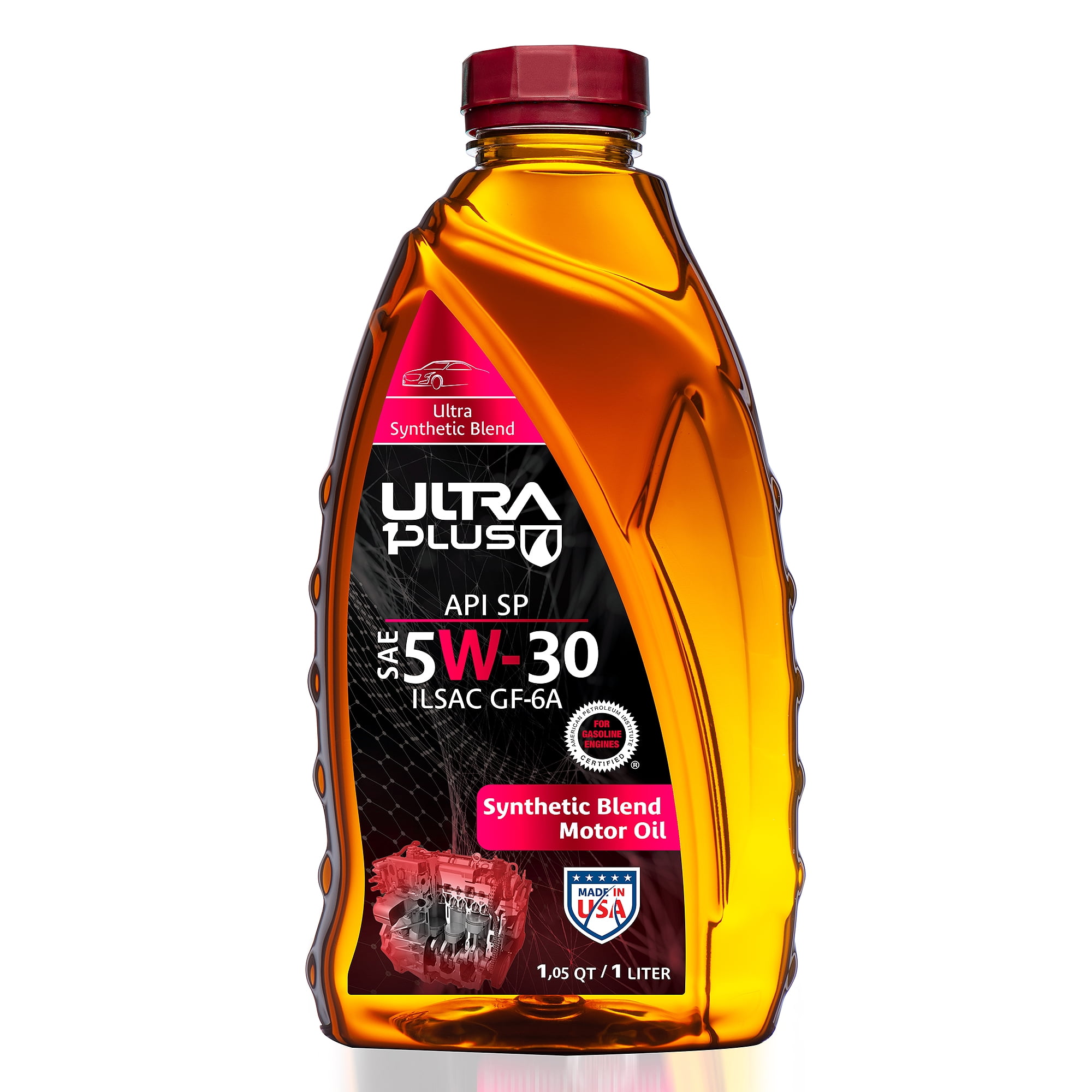 Ultra1Plus™ SAE 5W-30 Synthetic Blend Motor Oil, API SP ILSAC GF-6A | Quart - Walmart.com