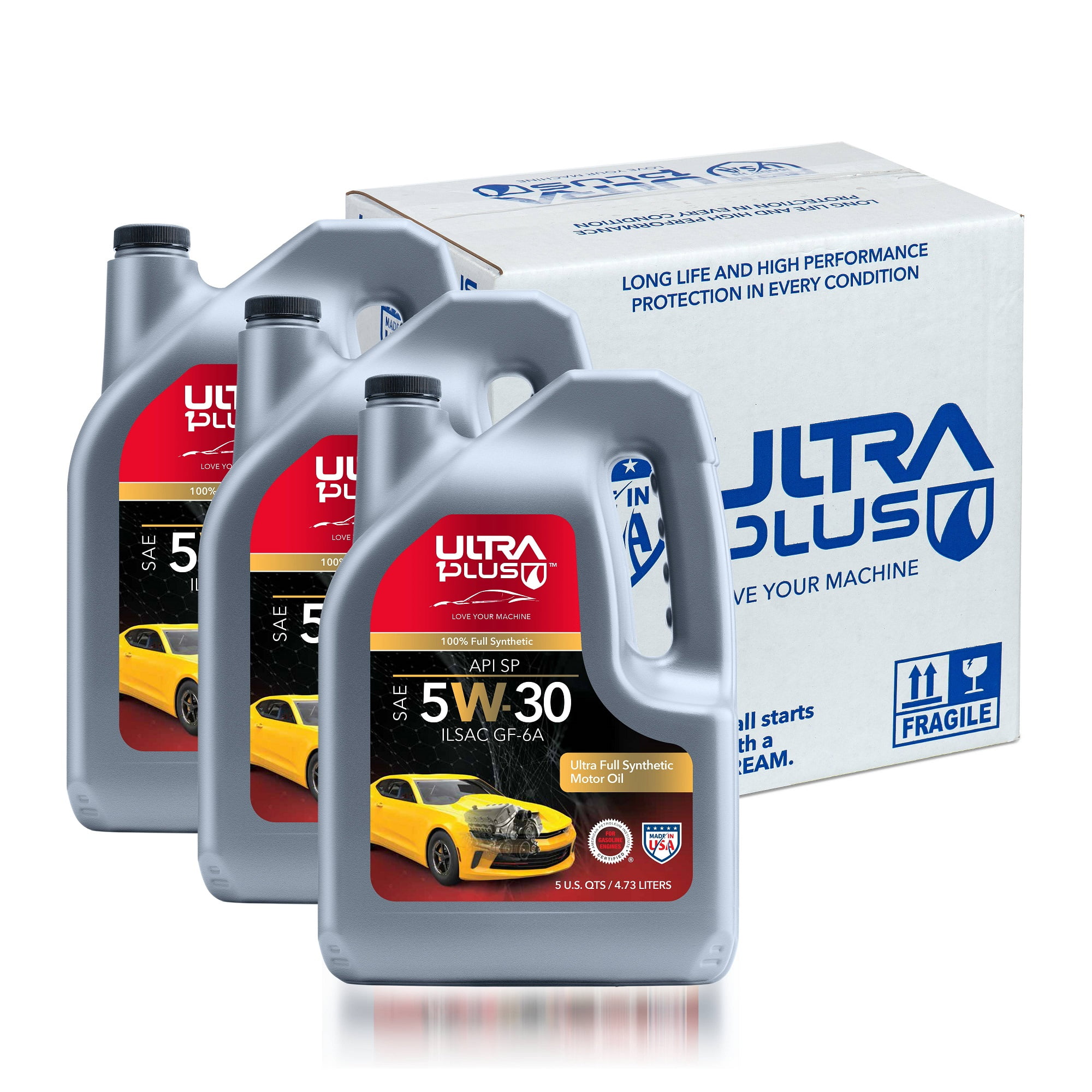 Ultra1Plus™ SAE 5W30 Full Synthetic Motor Oil, API SP, ILSAC GF-6A | 5 QTS, Case of 3 - Walmart.com