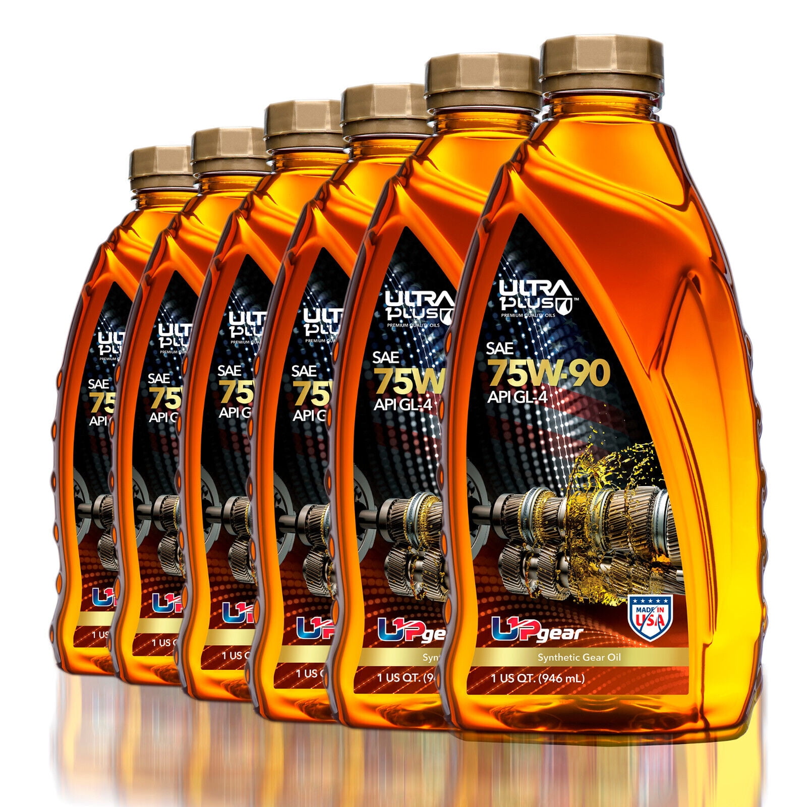 Ultra1Plus SAE 75W-90 Synthetic Gear Oil API GL-4 (6 QTS) - Walmart.com