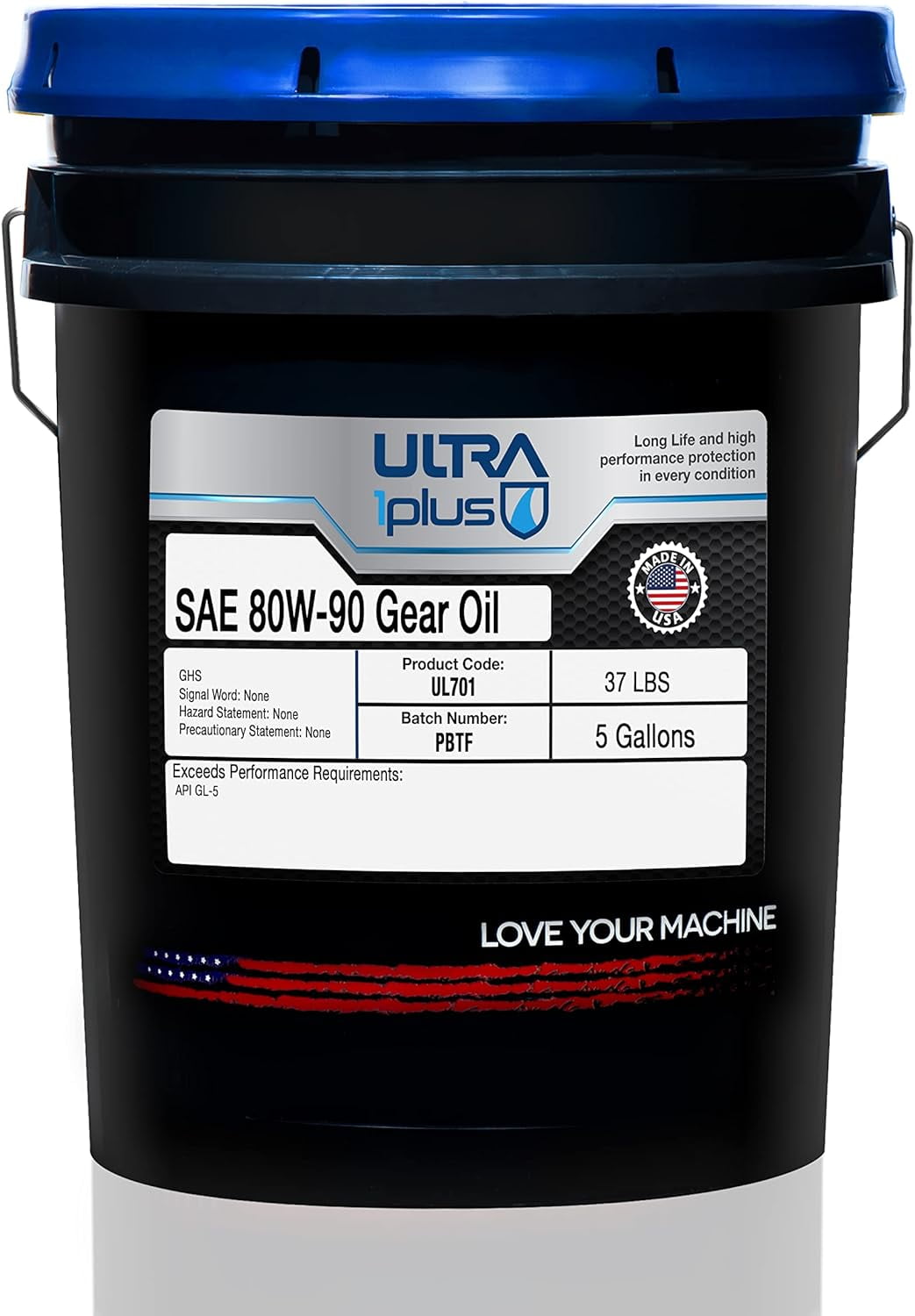 Ultra1Plus SAE 80W-90 Conventional Gear Oil API GL-5 (5 Gallon Pail ...