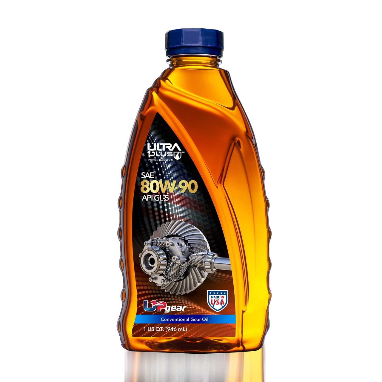 Ultra1Plus SAE 80W-90 Gear Oil, API GL-5, 1.05 qt, Automotive Axles ...