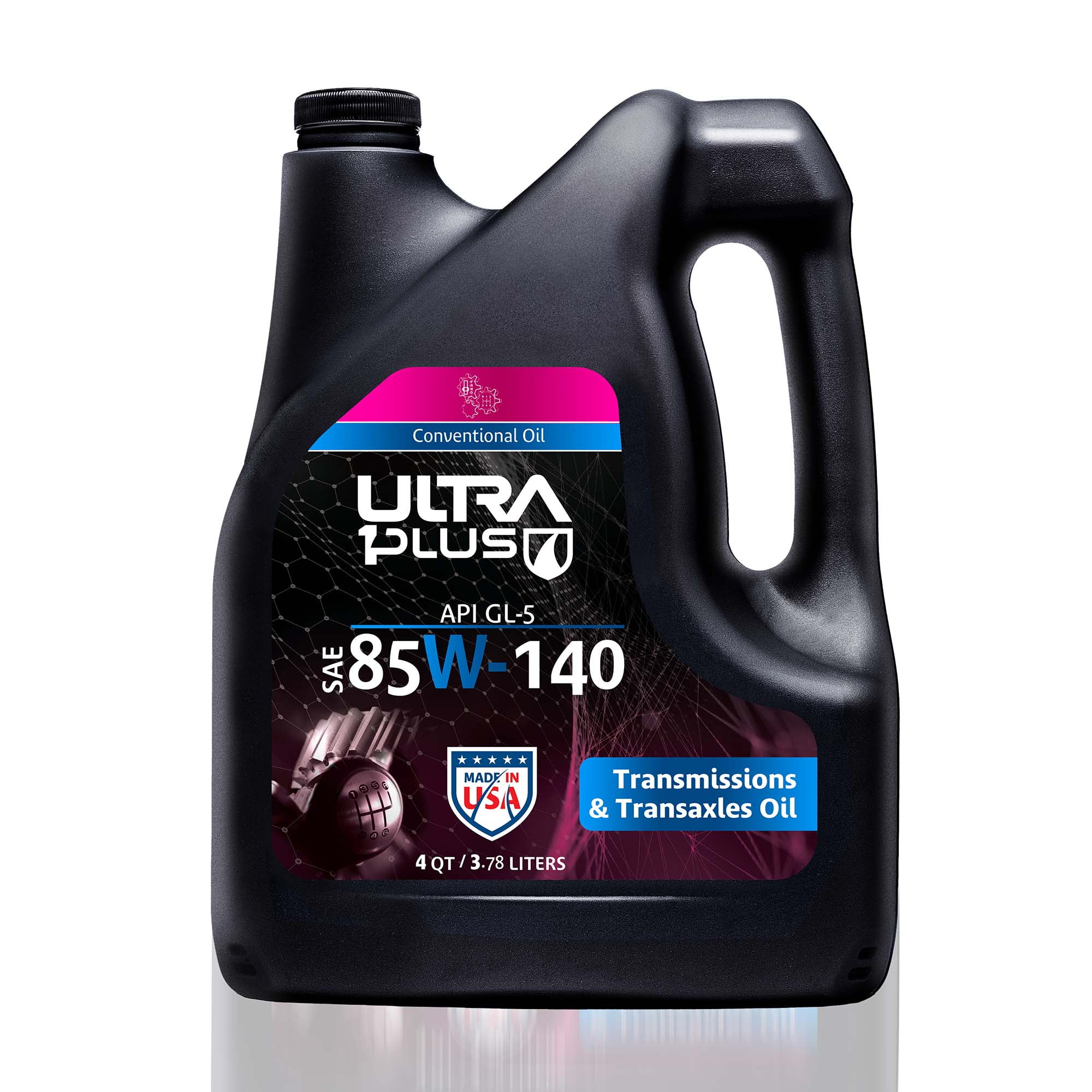 Ultra1Plus SAE 85W-140 High Viscosity Gear Oil, API GL-5, Anti-Scuffing ...
