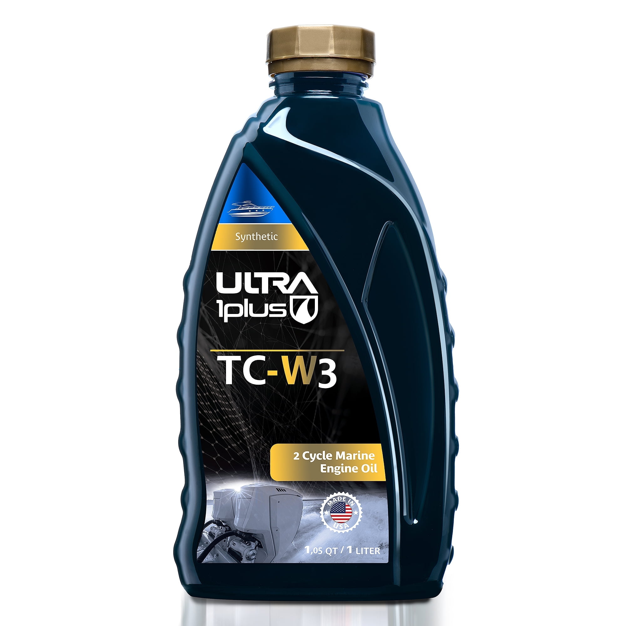 Ultra1Plus TC-W3 Synthetic 2T Outboard Marine Engine Oil | Quart ...