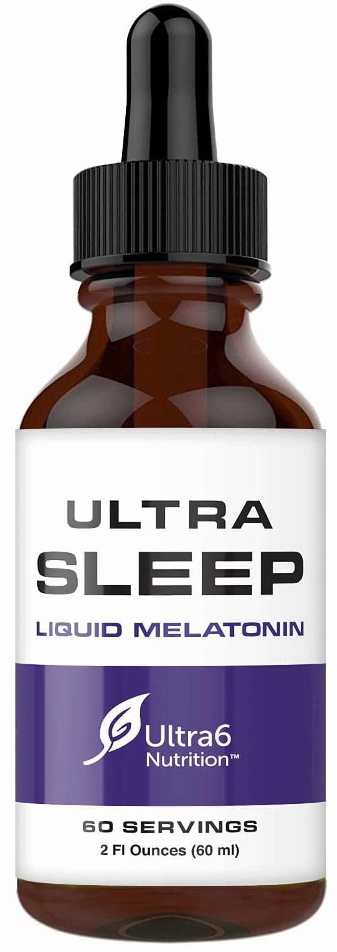 Ultra6 Nutrition Melatonin Drops with Valerian Root - Liquid Melatonin ...