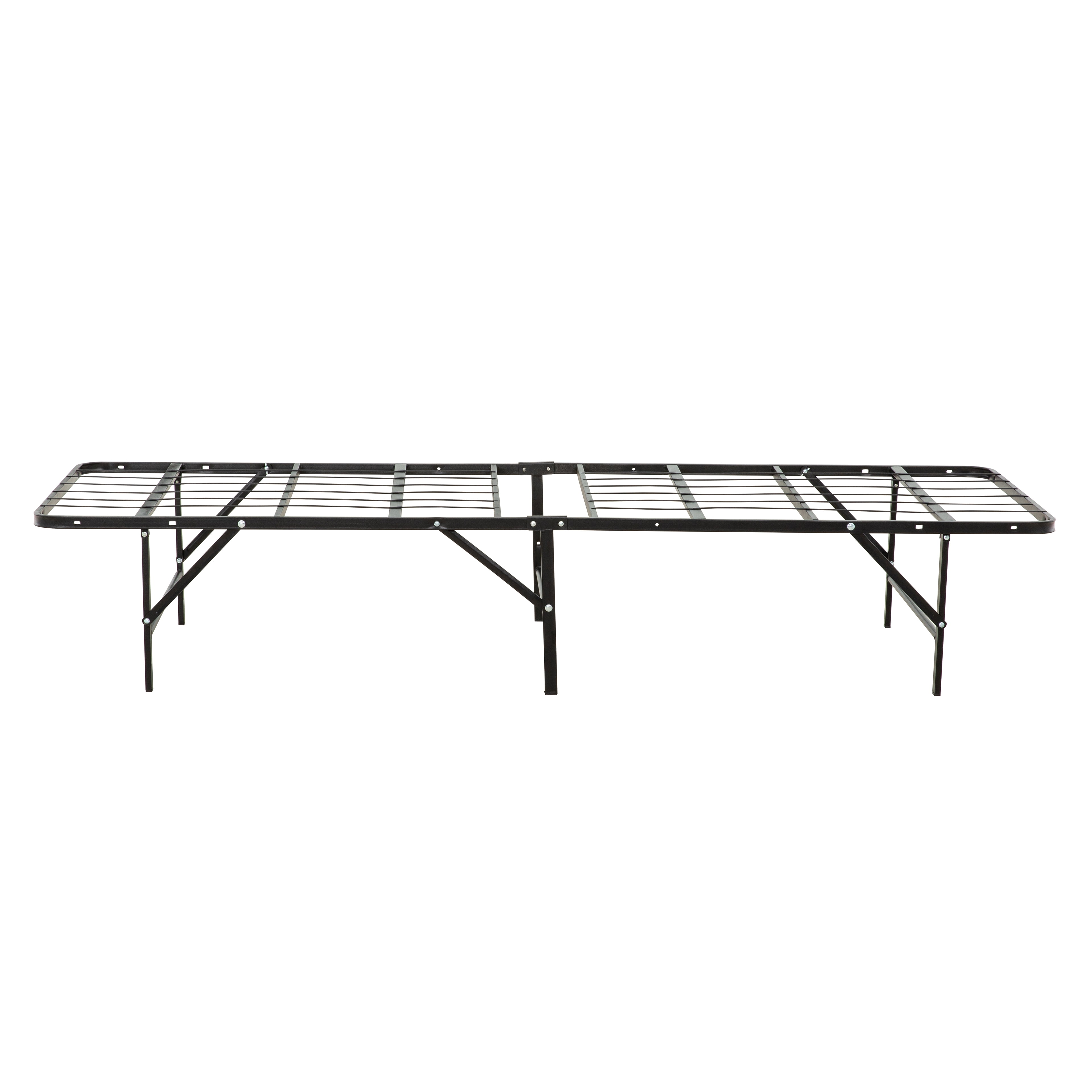 UltraBase Queen Mattress Foundation Bed Frame - Durable Black Steel ...