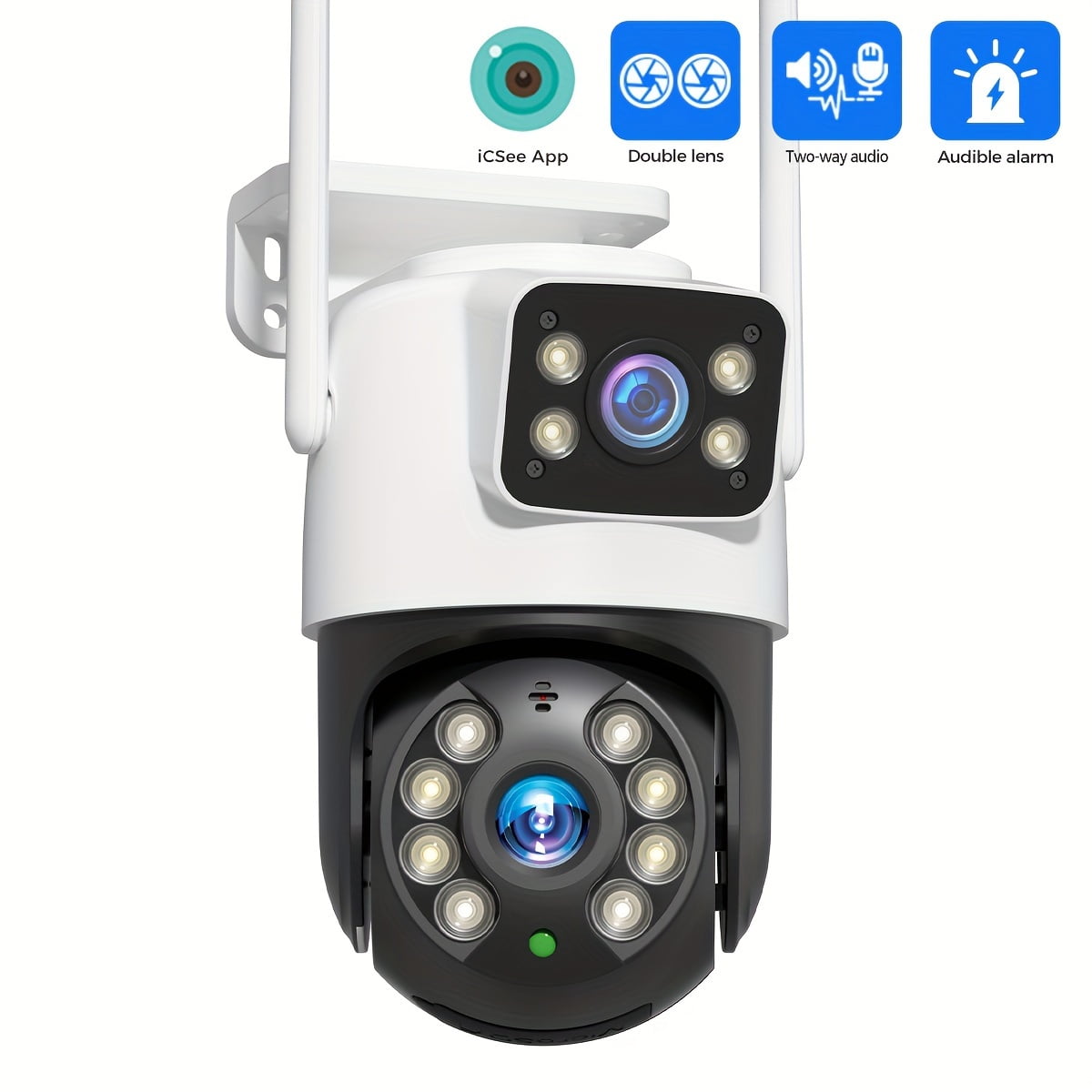 UltraClear 6MP Dual Lens Security Camera - WiFi PTZ with Color Night ...