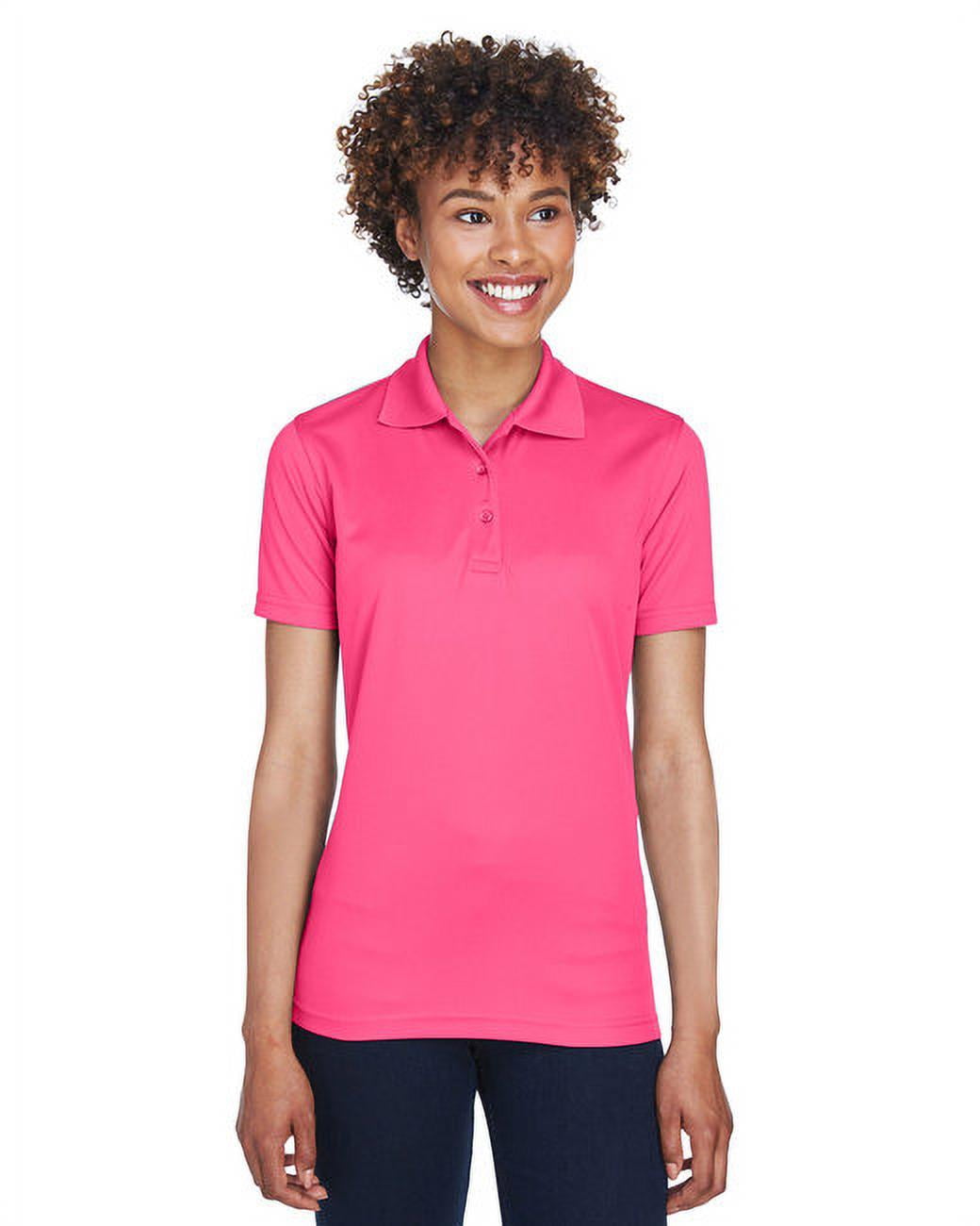 UltraClub 8210L Ladies Cool & Dry Mesh Pique Polo Heliconia Small ...