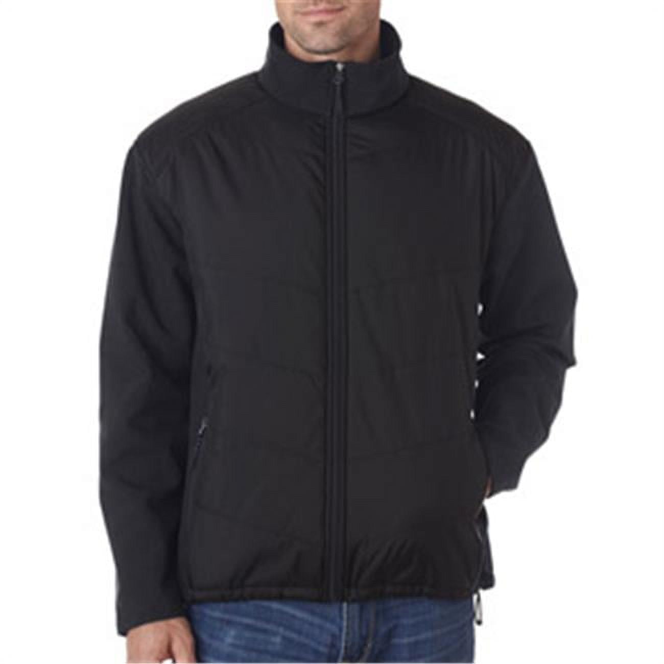 UltraClub 8295 Adult Soft Shell Jacket with Quilted Front & Back ...