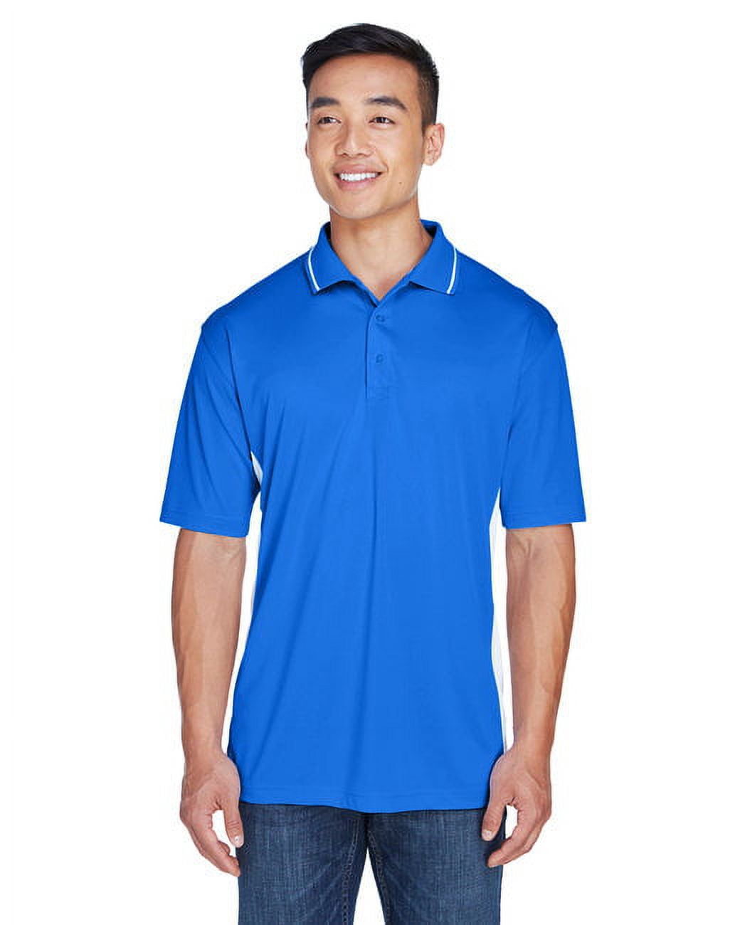 UltraClub 8406 Men's Cool & Dry Sport Two-Tone Polo - Walmart.com