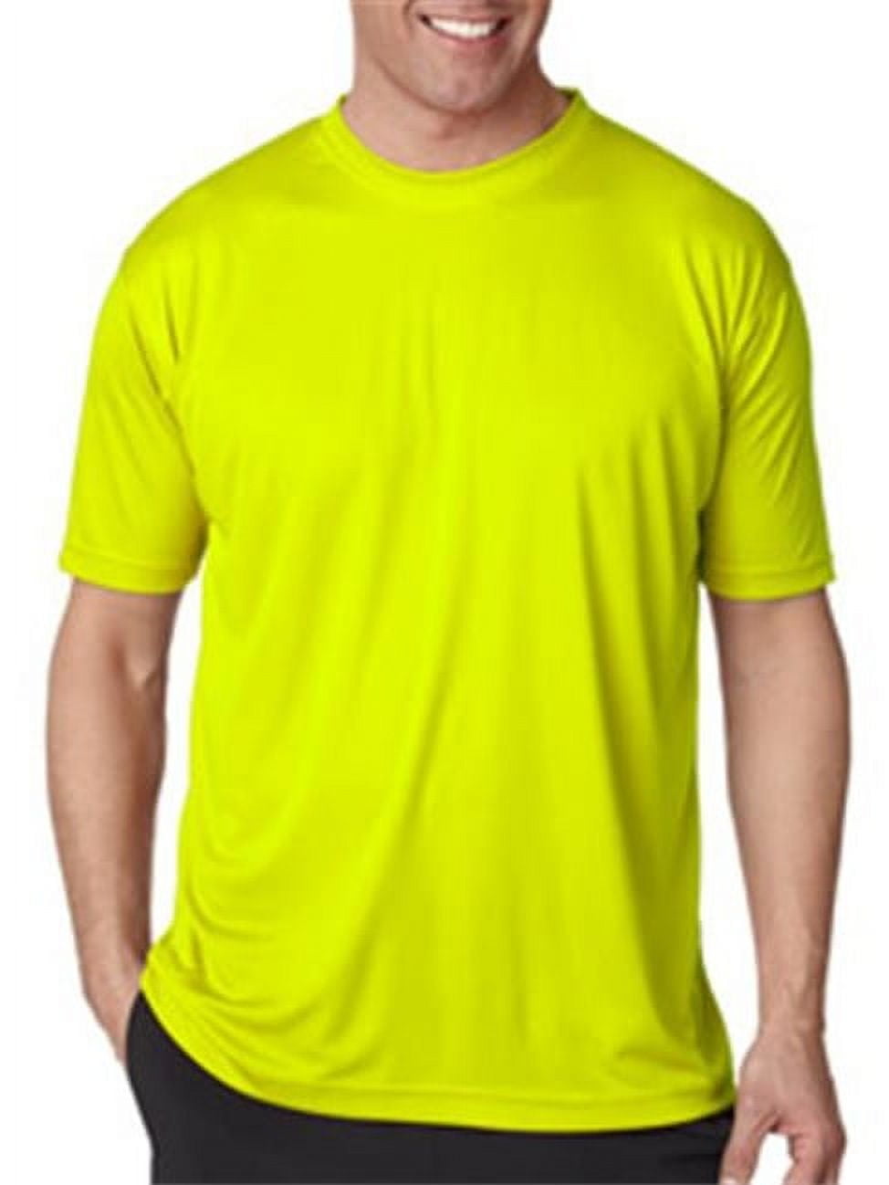 UltraClub 8420 Mens Cool & Dry Sport Performance Interlock Tee - Bright ...