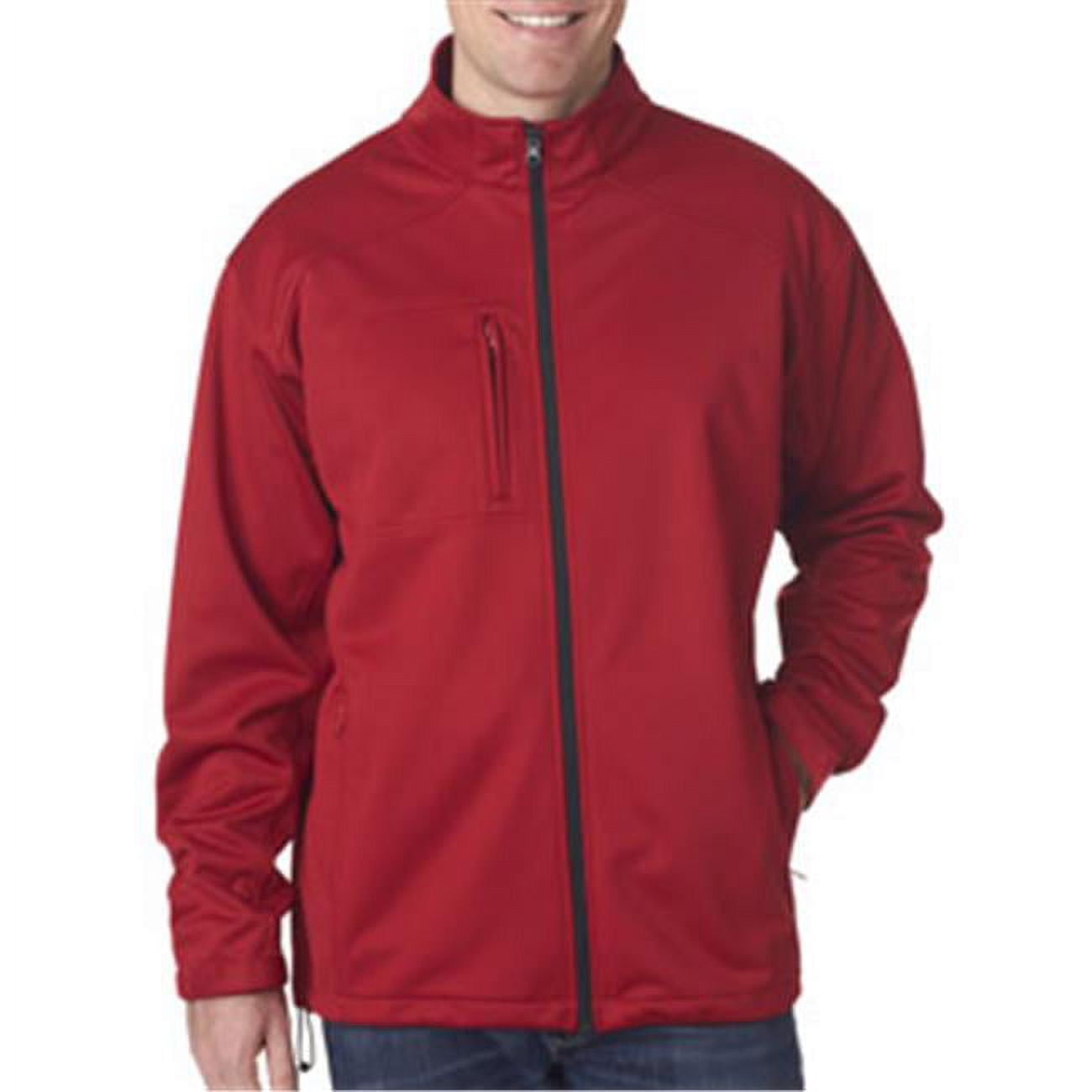 UltraClub 8477 Mens Solid Soft Shell Jacket - Red, 4XL - Walmart.com