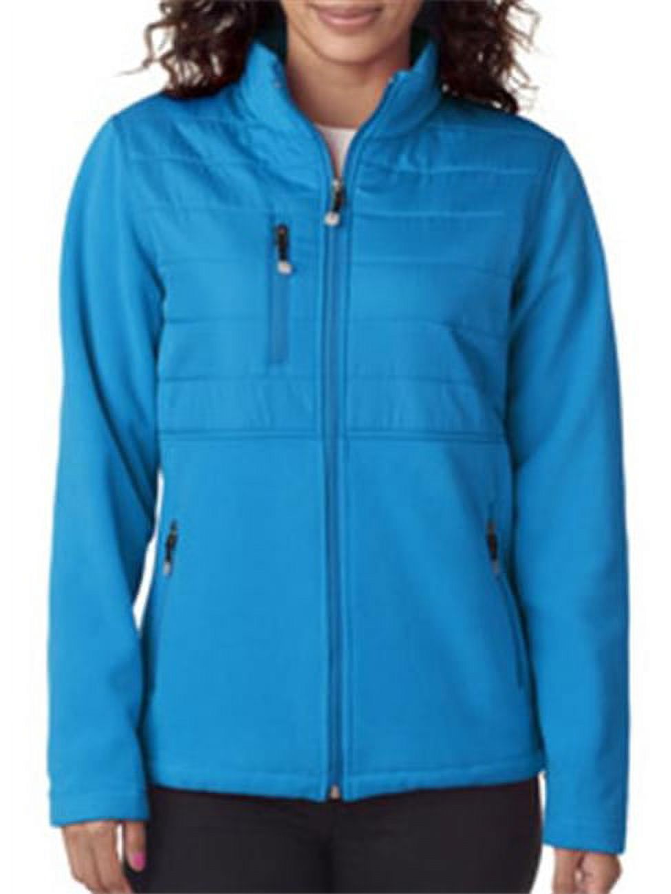 UltraClub 8493 Ladies Fleece Jacket with Quilted Yoke Overlay - Kinetic ...