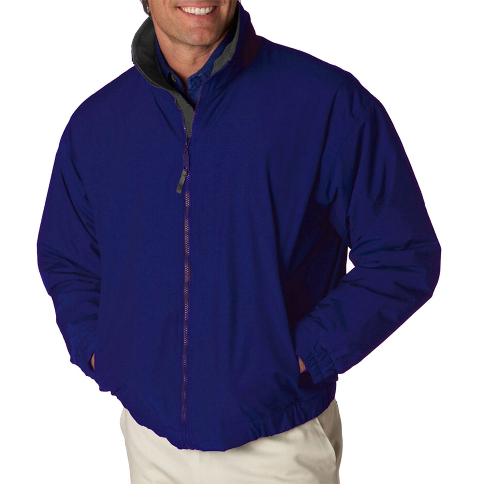 UltraClub Adult Adventure All-Weather Jacket 8921 Royal Charcoal XL ...