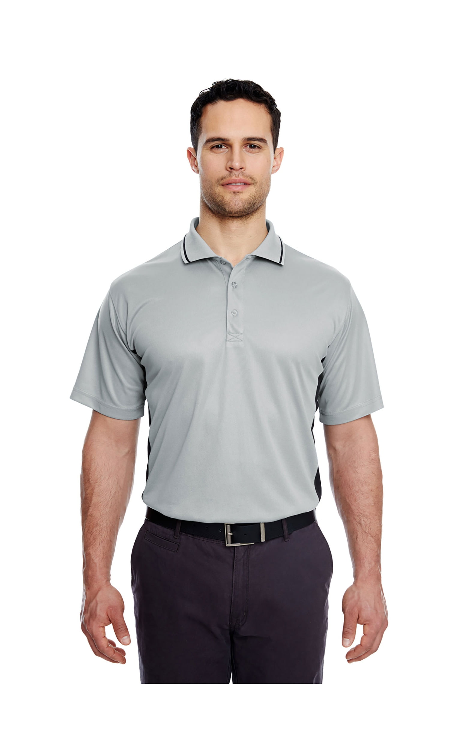 UltraClub Men's Cool & Dry Sport 2-Tone Polo Shirt, Style 8406 ...