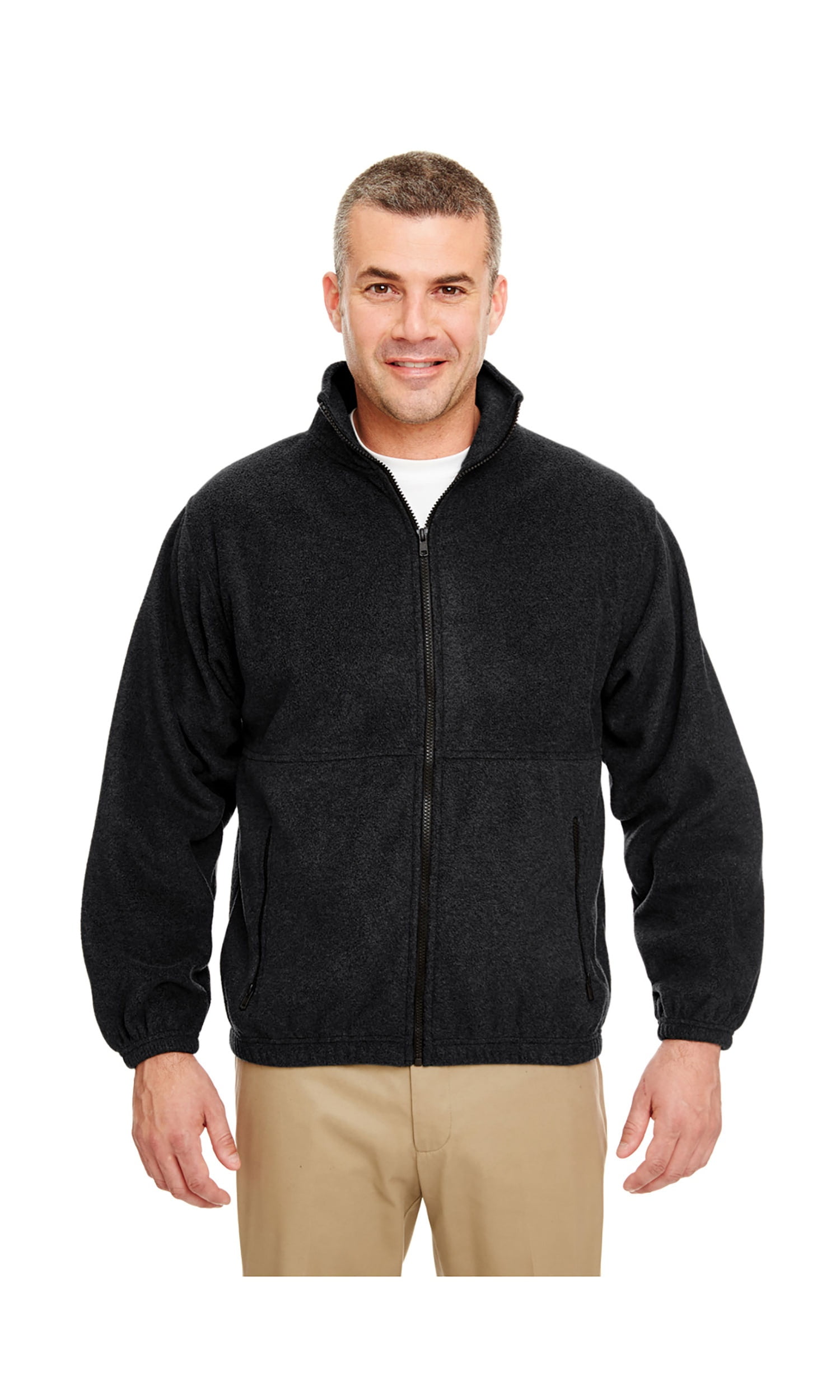 Big And Tall Lightweight Jacket UltraClub Iceberg Fleece Quarter-Zip ...