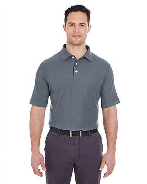 UltraClub Men's Platinum Honeycomb Piqué Polo - Walmart.com