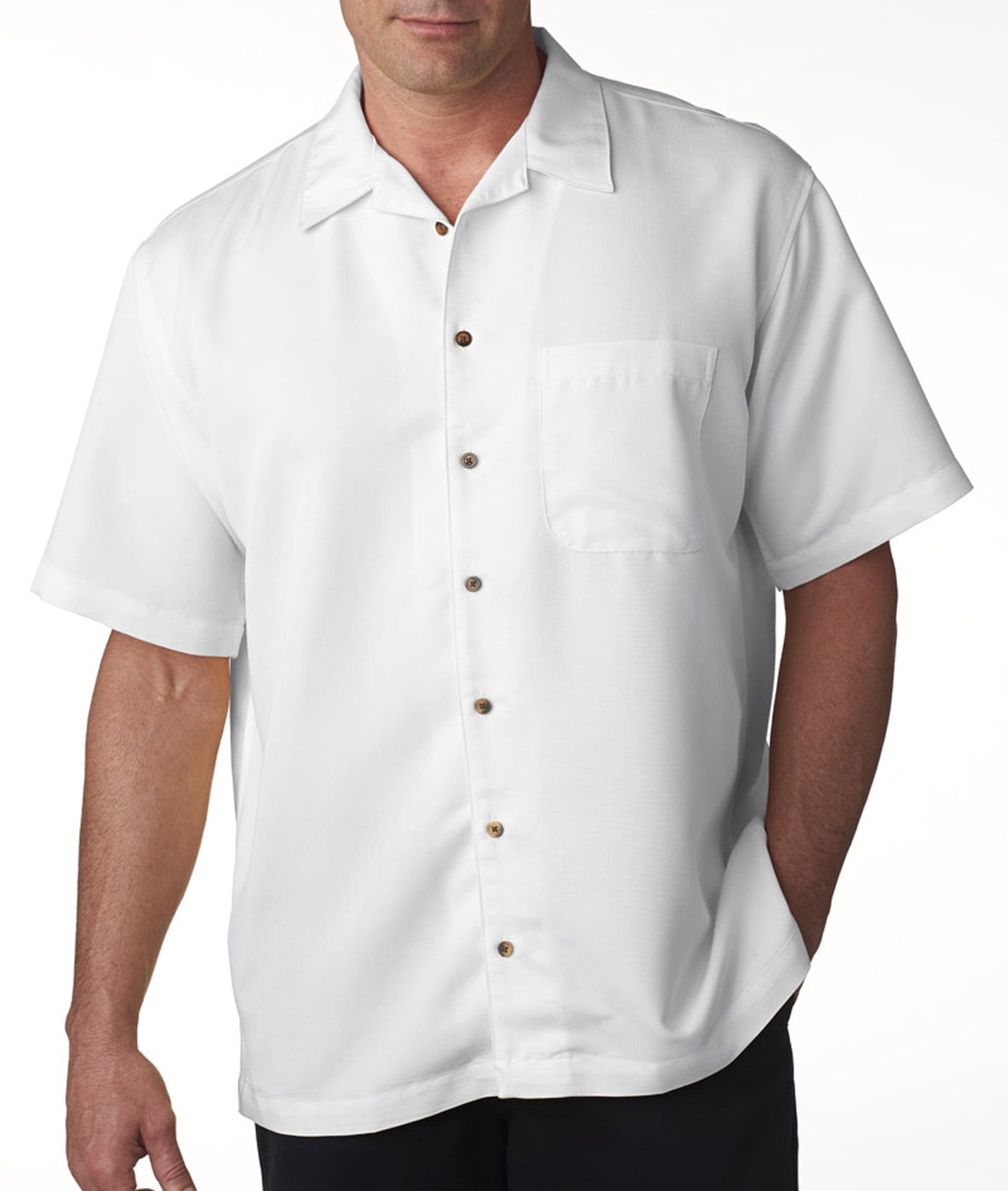 UltraClub Short Sleeve Cabana Breeze Button Down Camp Shirt 8980 ...