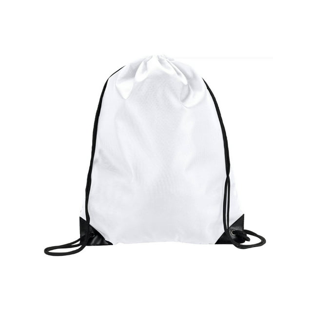 UltraClub Value Drawstring Pack - White - Walmart.com