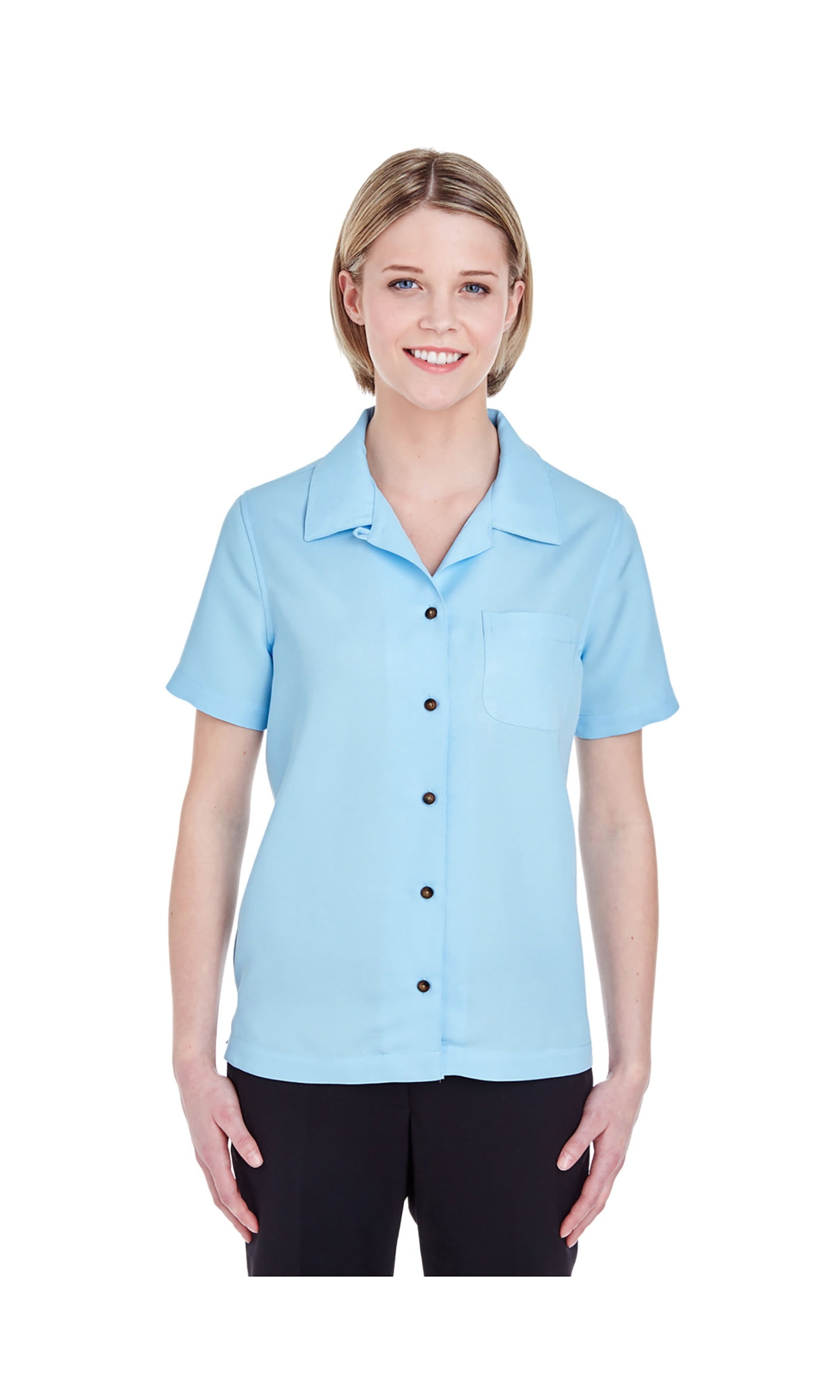 Ultraclub Women S Cabana Breeze Camp Shirt Style 8981 Walmart