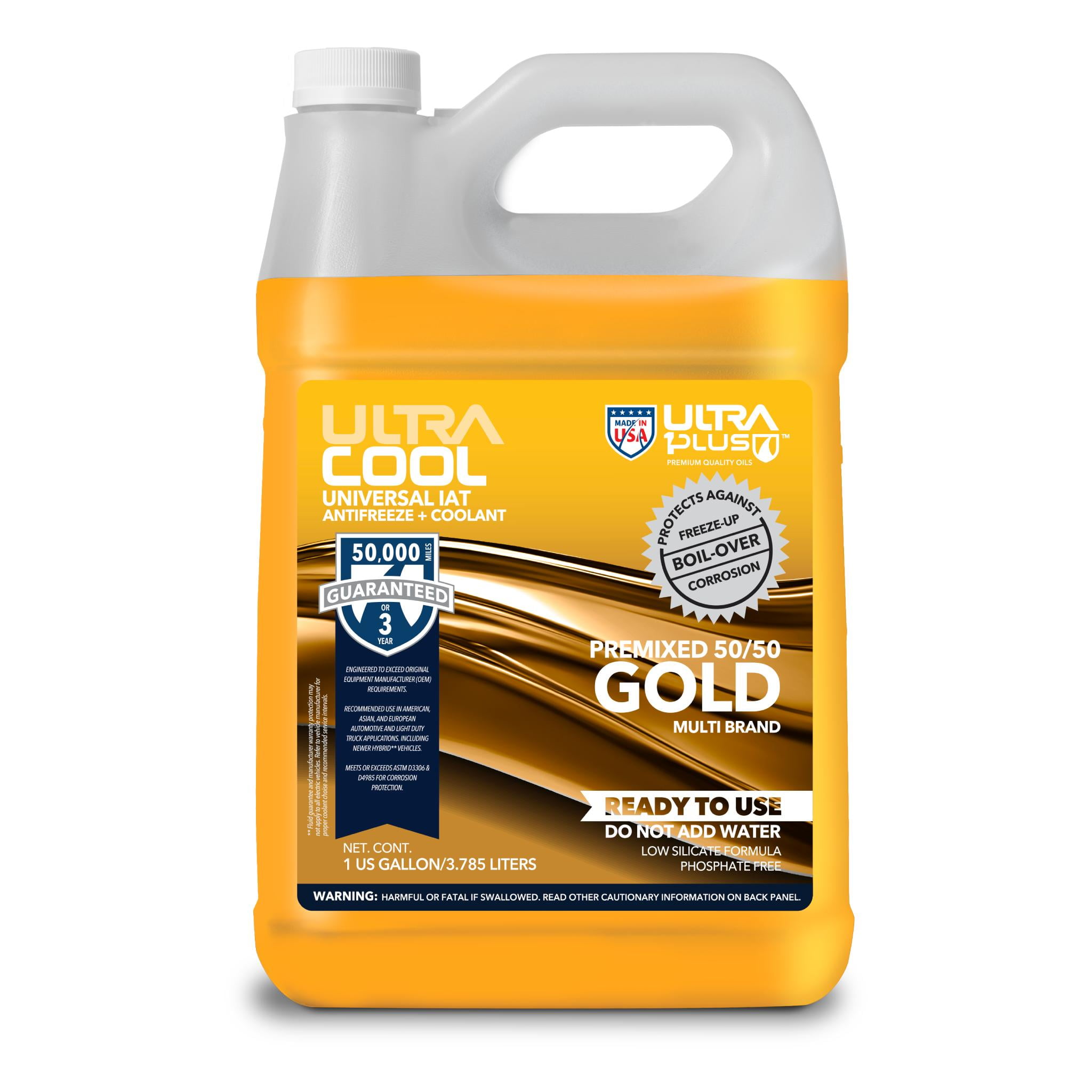 UltraCool Universal Antifreeze + Coolant PREMIXED 50/50 GOLD - Walmart.com