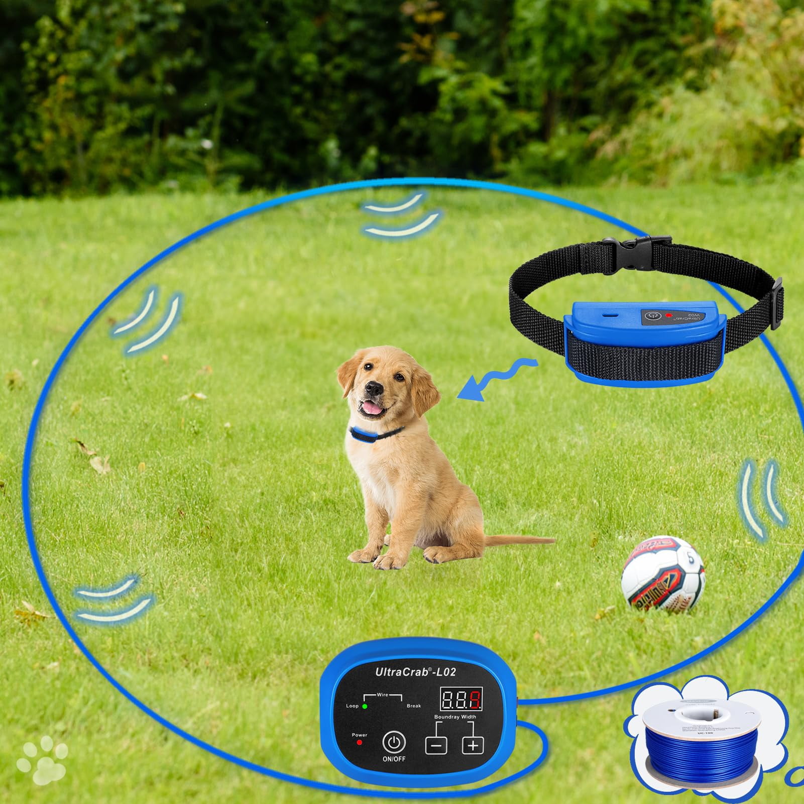 UltraCrab Basic In-Ground Pet - Underground 1 Dog System, Electric for ...