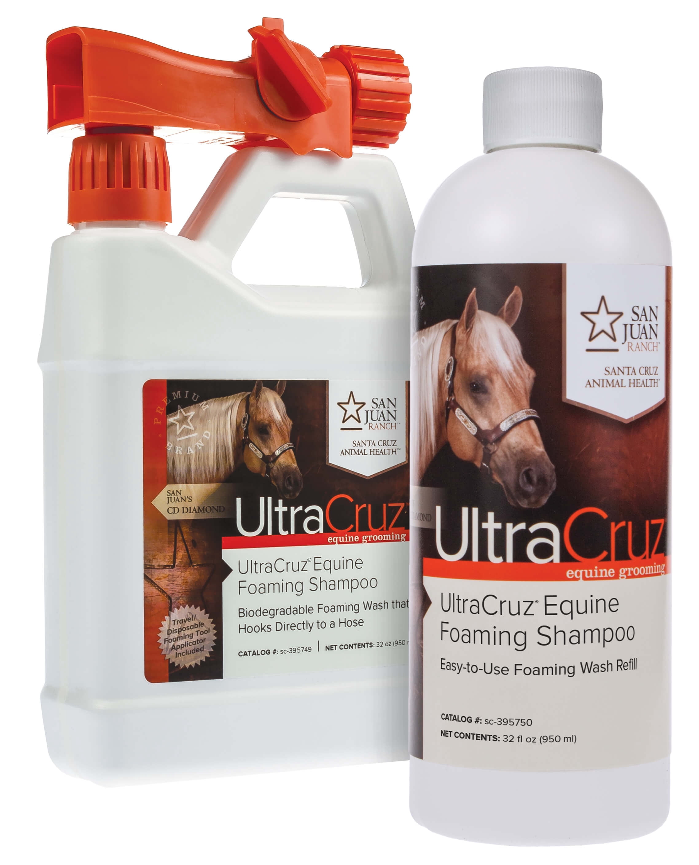 UltraCruz Equine Foaming Horse Shampoo with Travel Applicator and ...