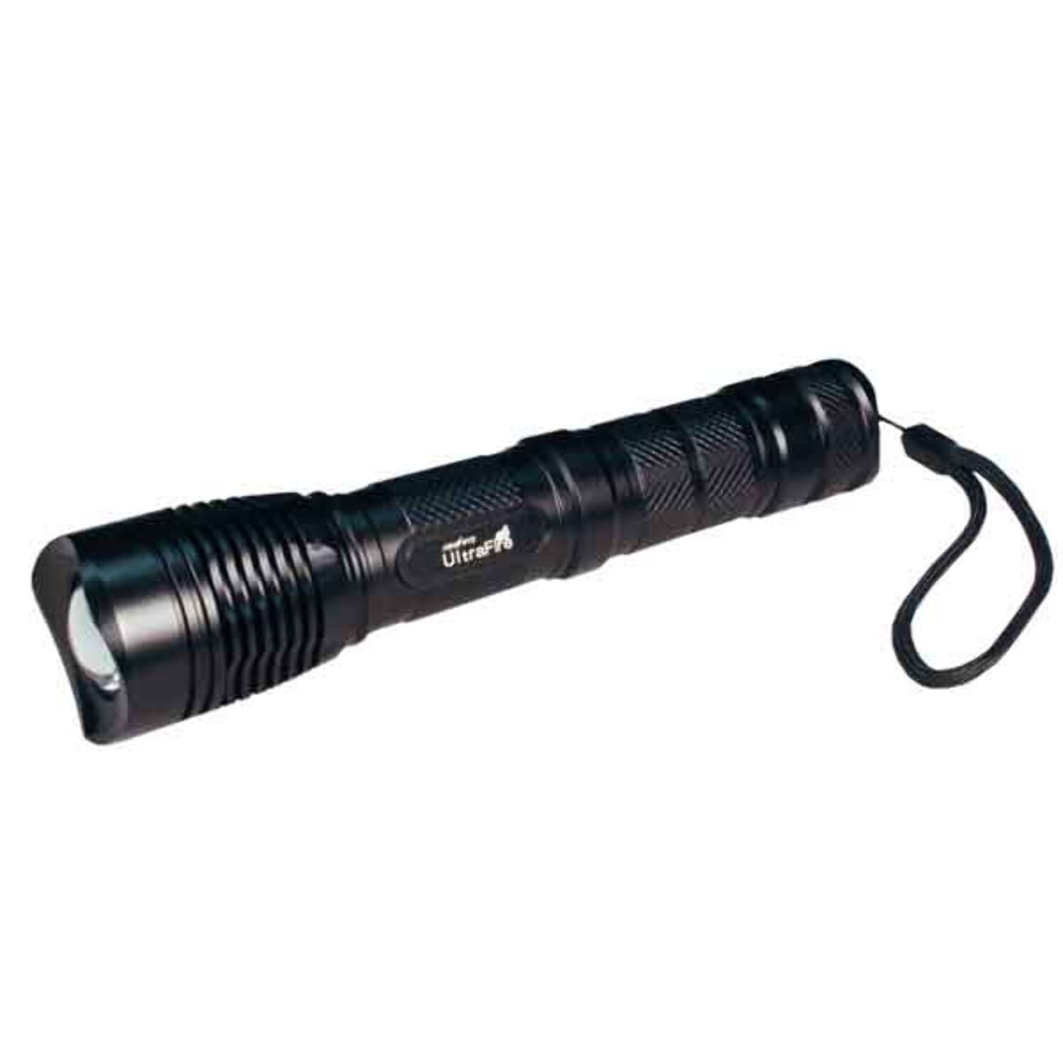 UltraFire LED Flashlight, 1800 Lumens, Zoomable Beam, Black, Durable ...