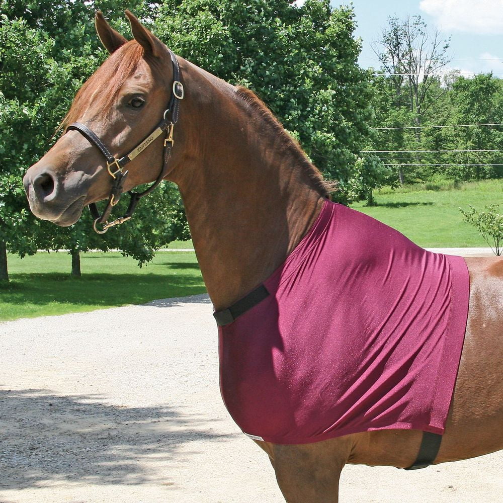 UltraFlex Horse Sleazy Slickers | Pull-On Shoulder Guard | Burgundy | X ...