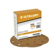 UltraGrit Gold 6” Sanding Disc, Hook and Loop, P320 Grit, 17 Holes - 50 ...