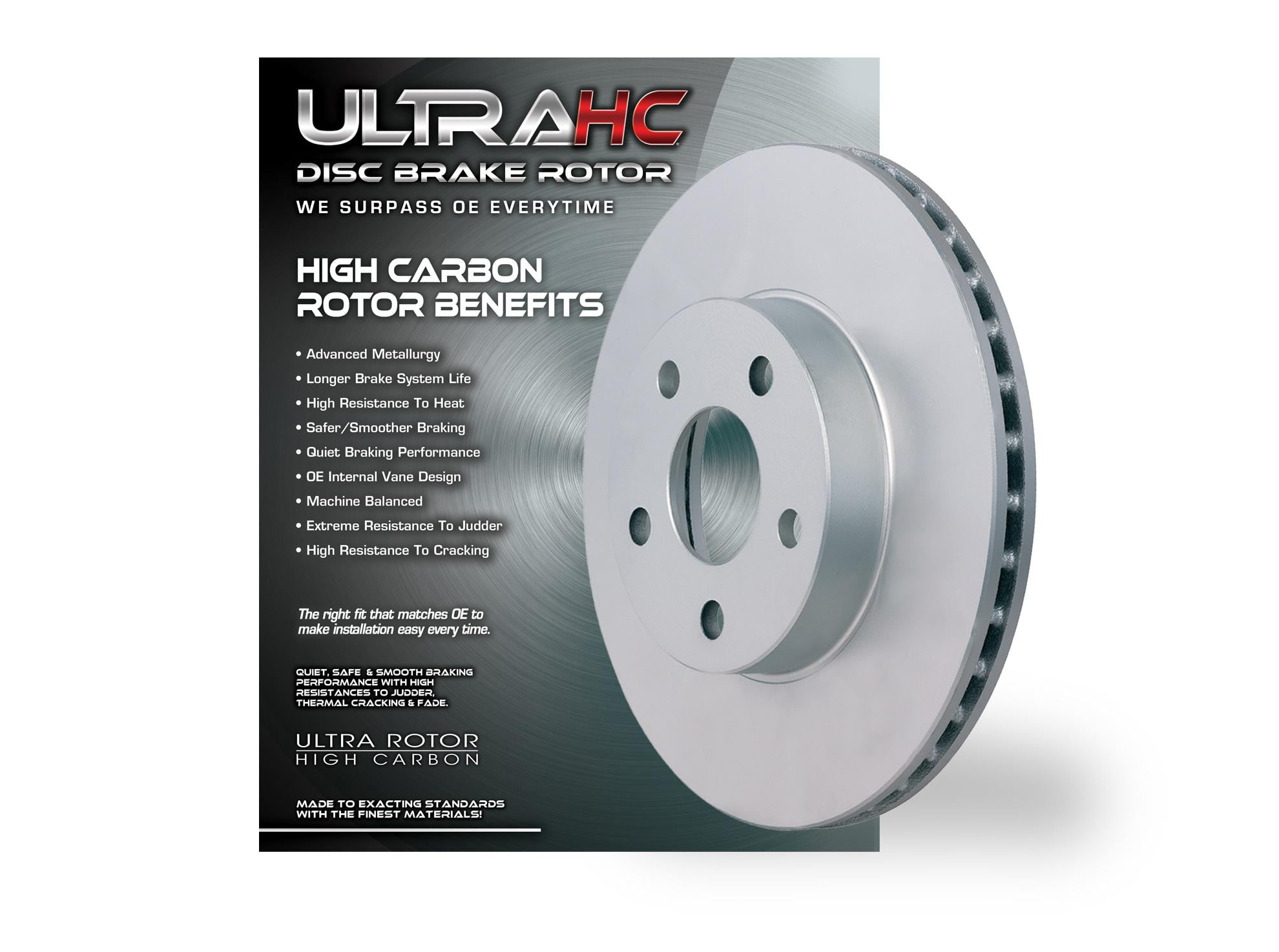 UltraHC Coated High Carbon Brake Rotor, Front UR002191, Lexus RX350 ...