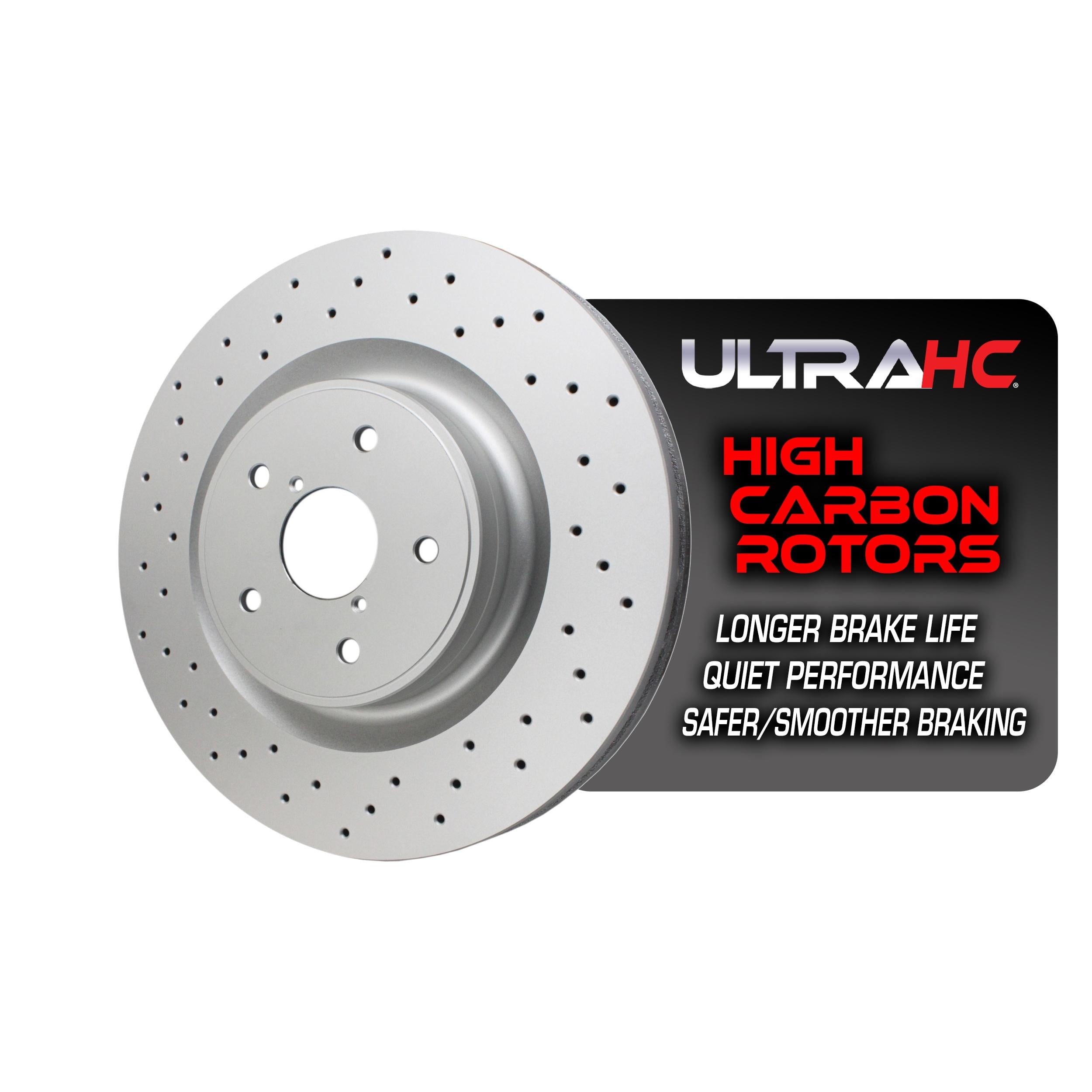 UltraHC Coated High Carbon Brake Rotor, Front UR007325, Subaru WRX STI ...