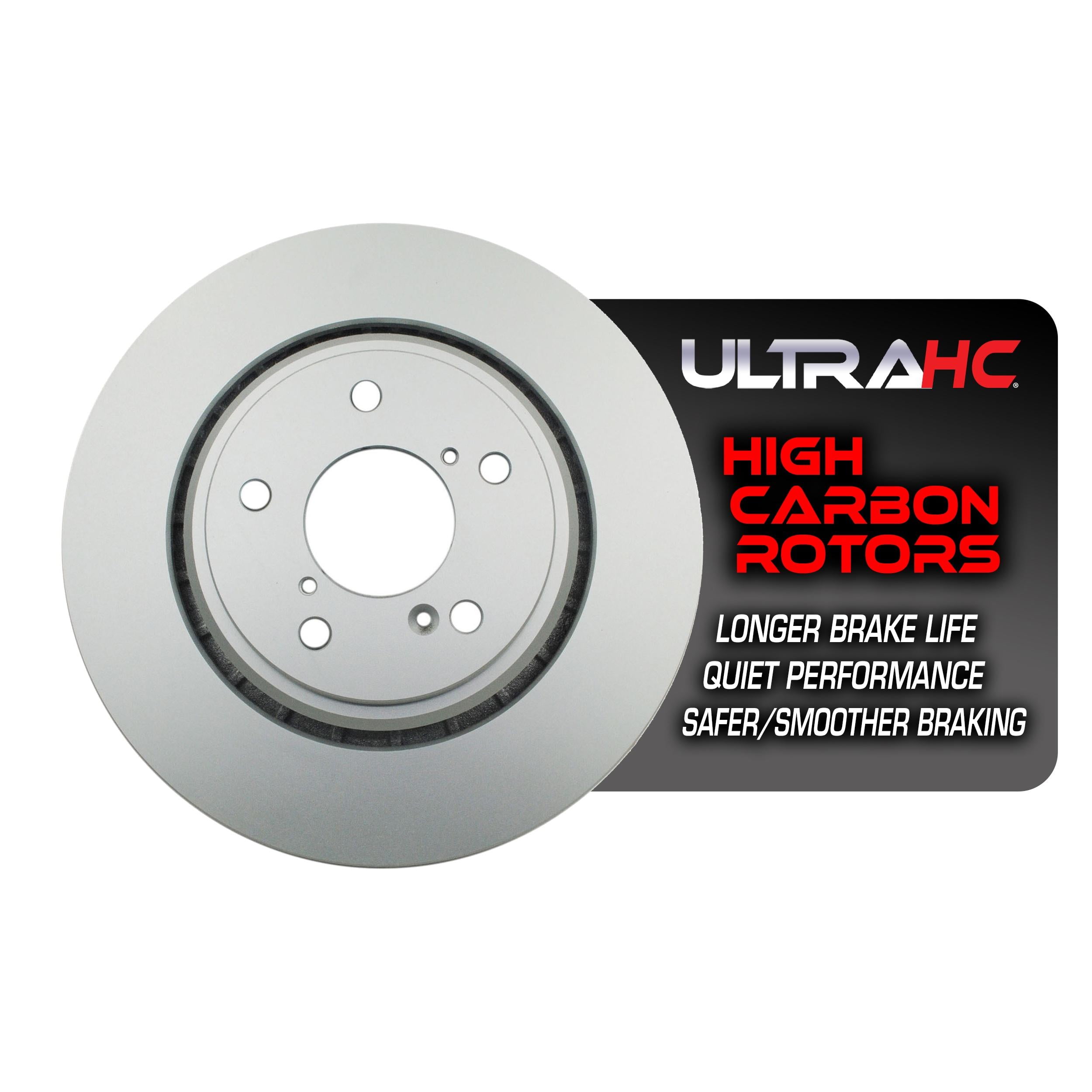 UltraHC Coated High Carbon Brake Rotor, Front UR007462, Honda Pilot ...